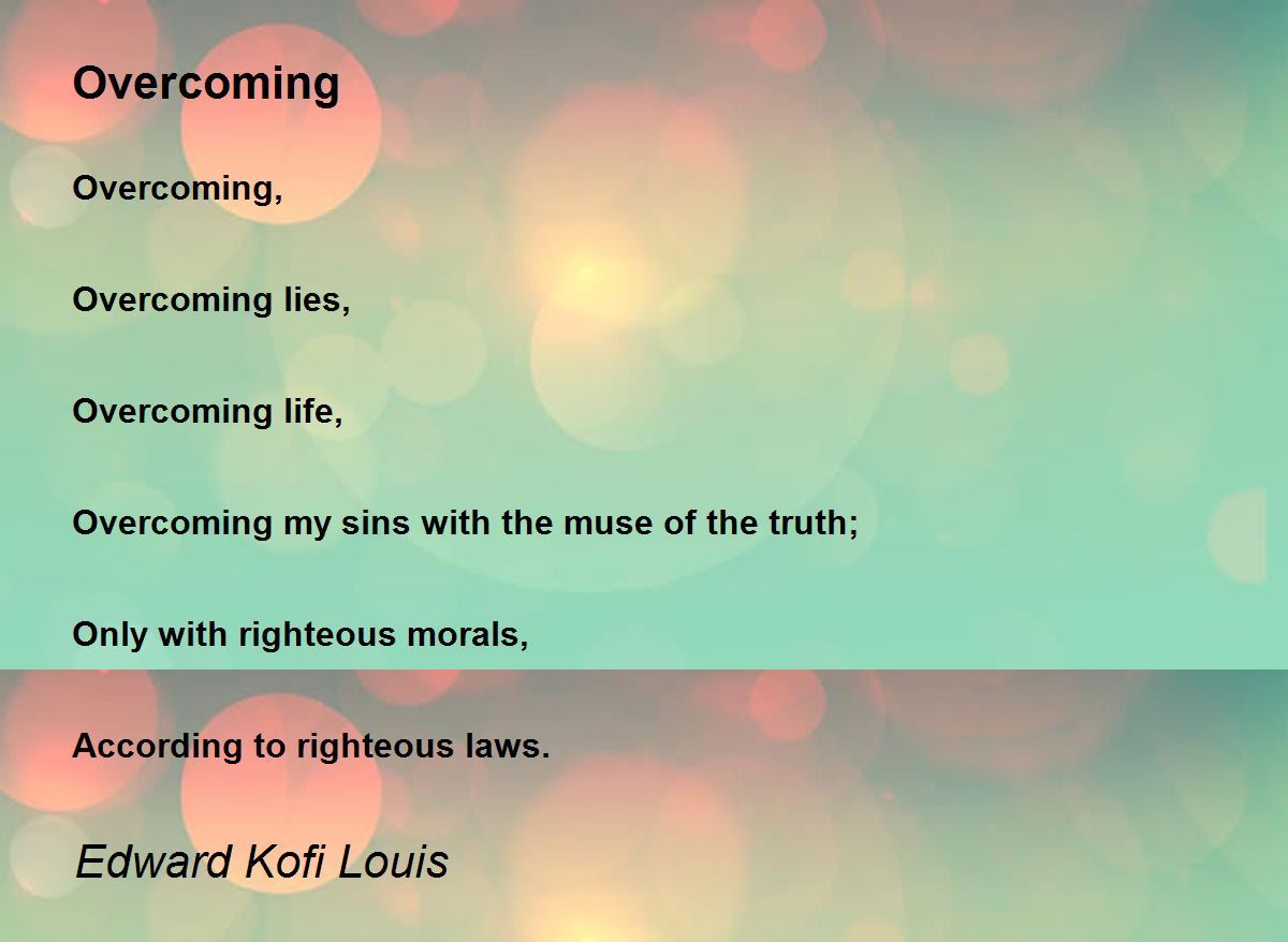 Overcoming Adversity Poems