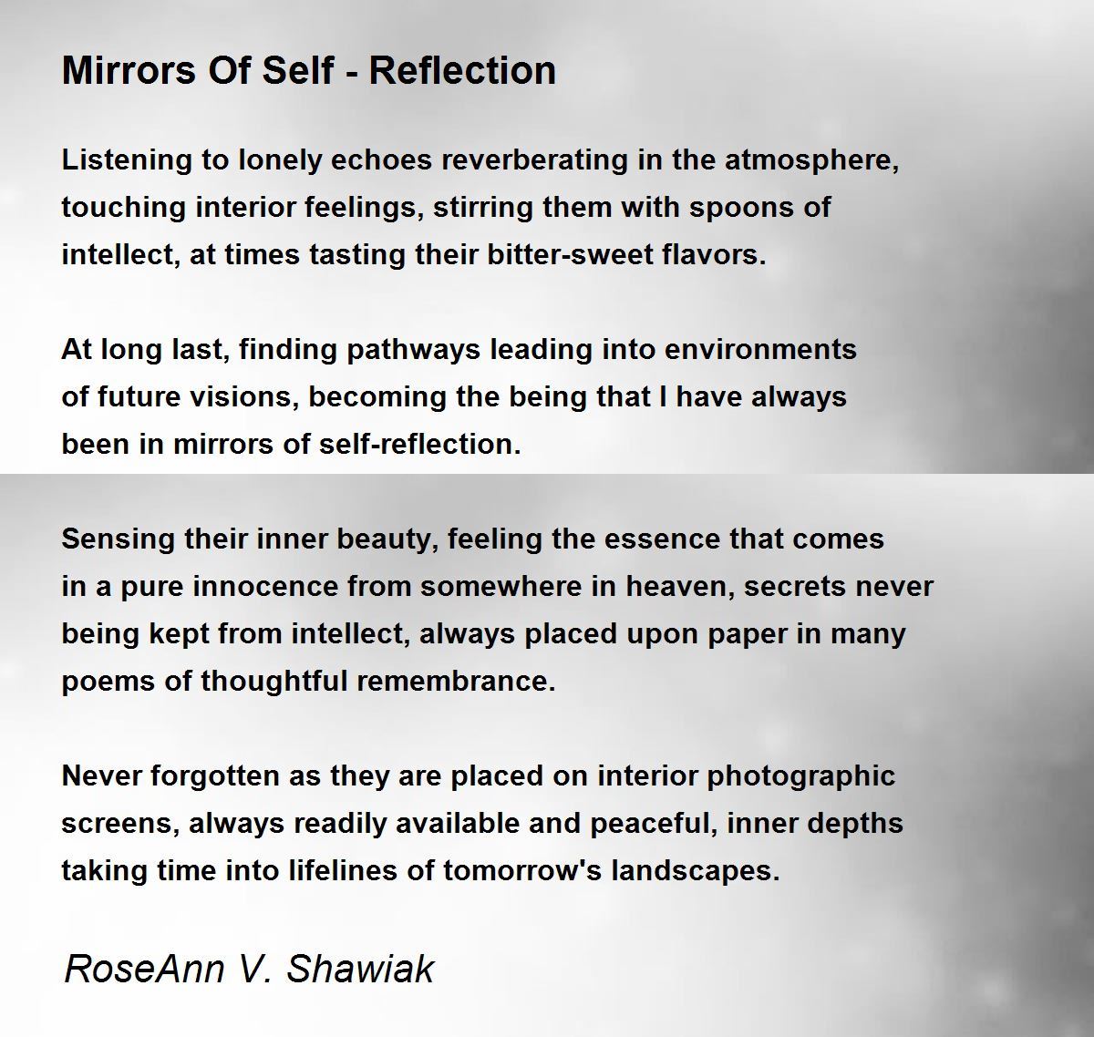 Mirrors Of Self - Reflection - Mirrors Of Self - Reflection Poem by ...