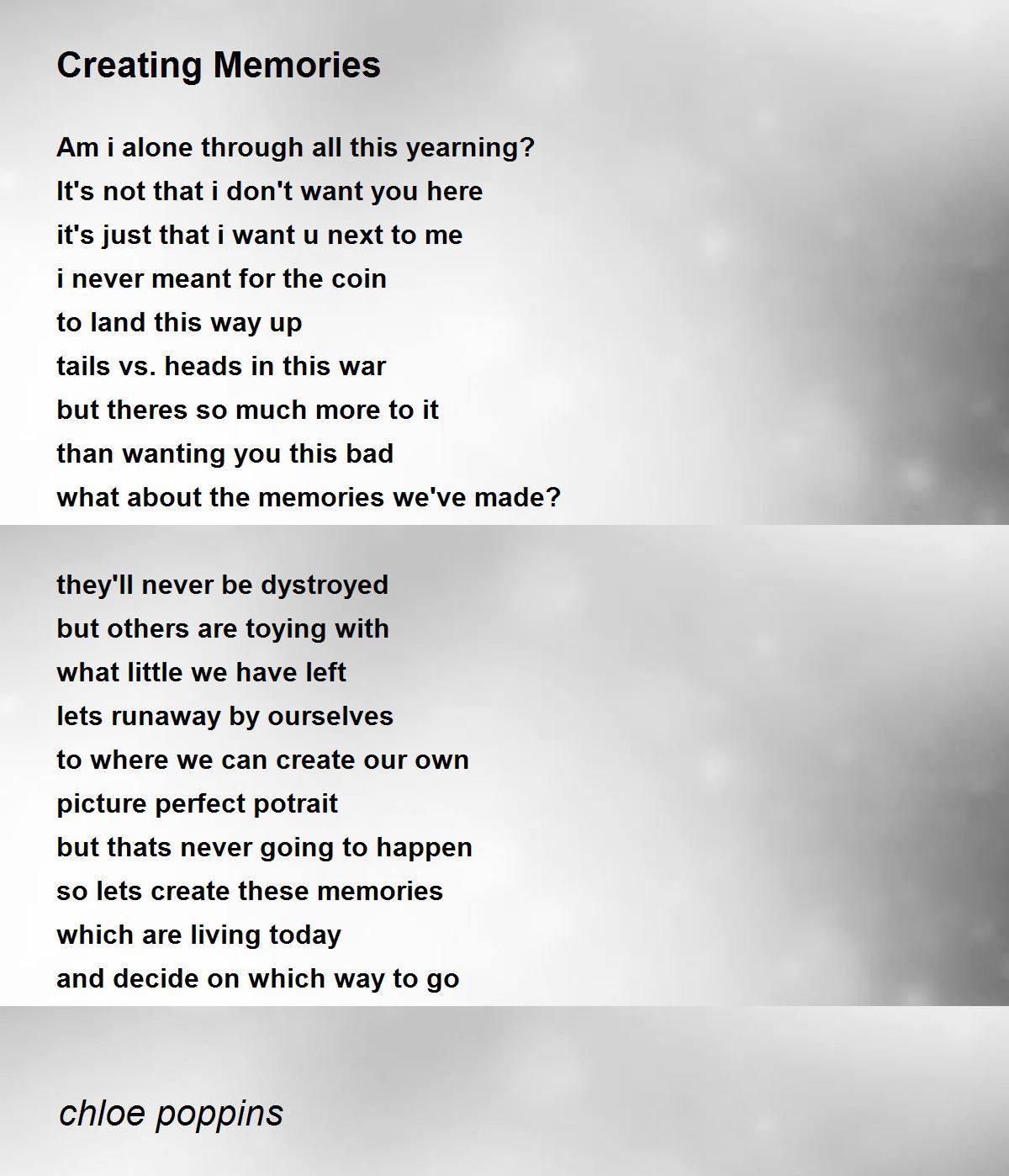 Lets start creating memories - cleverBos