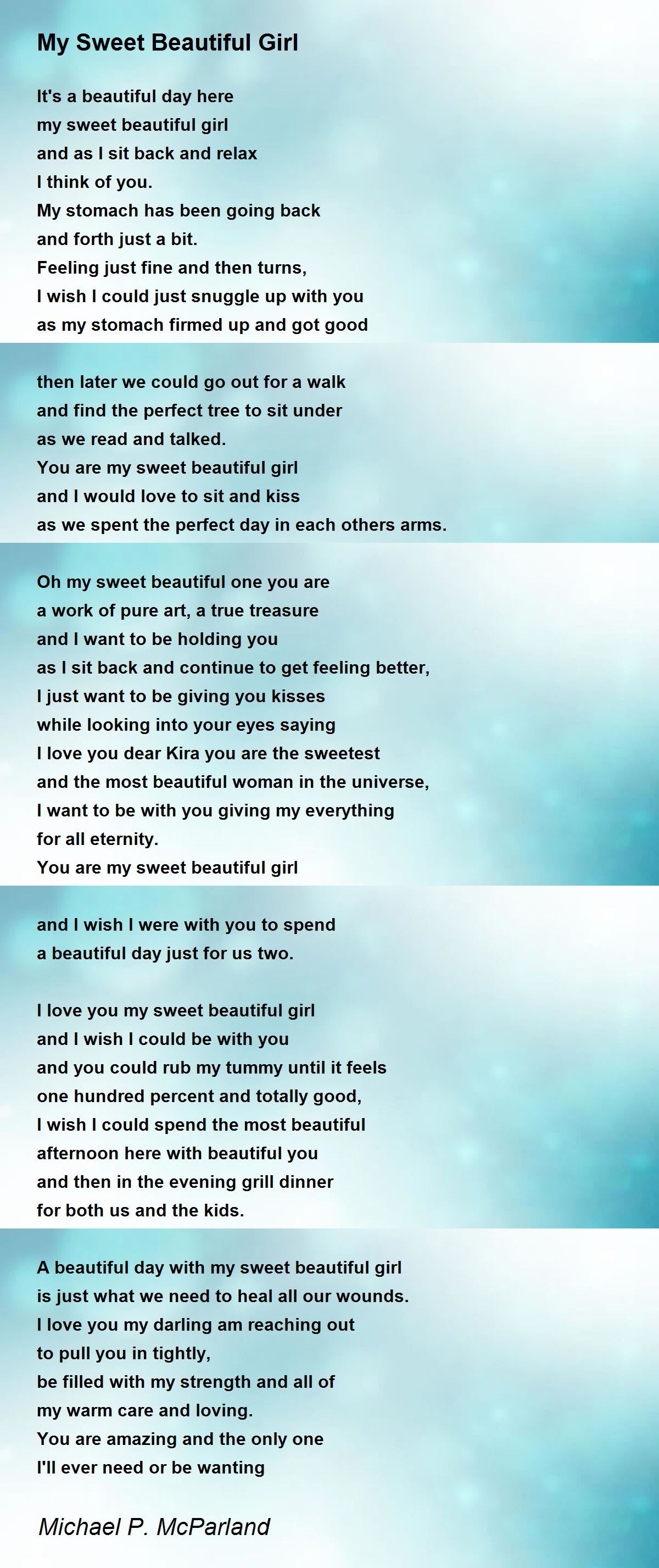 Your Beautiful Poems For A Girl