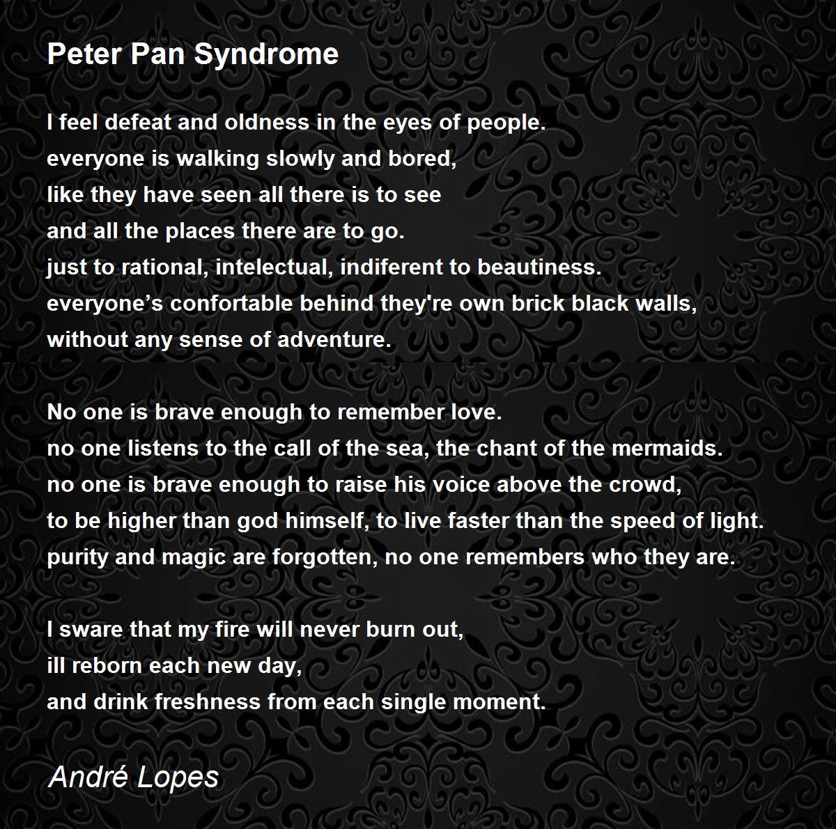 Peter Pan Syndrome