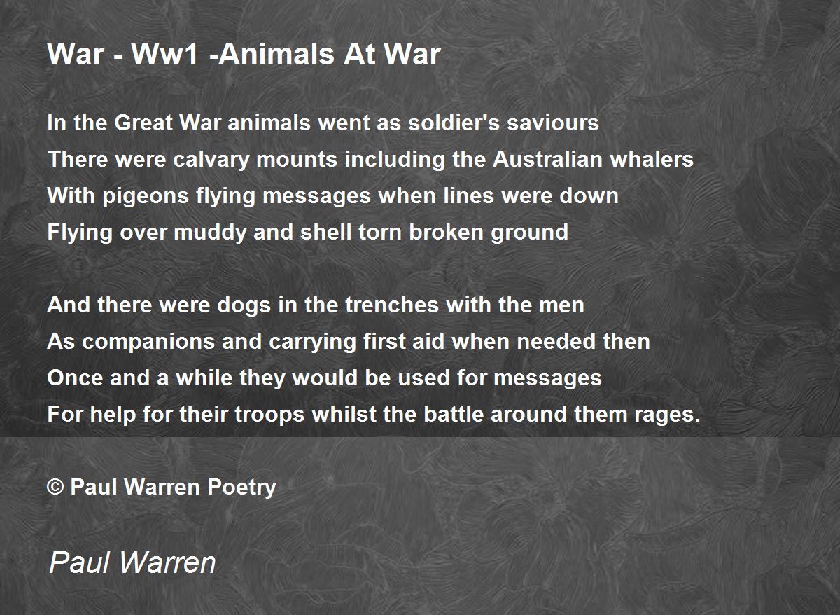 40 Poems About World War One | Poems about War – EFDYEQ