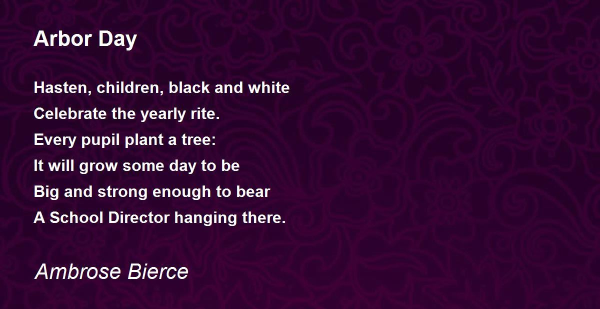 Arbor Day Poems