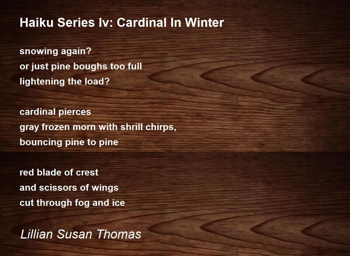 Haiku Poems About Winter