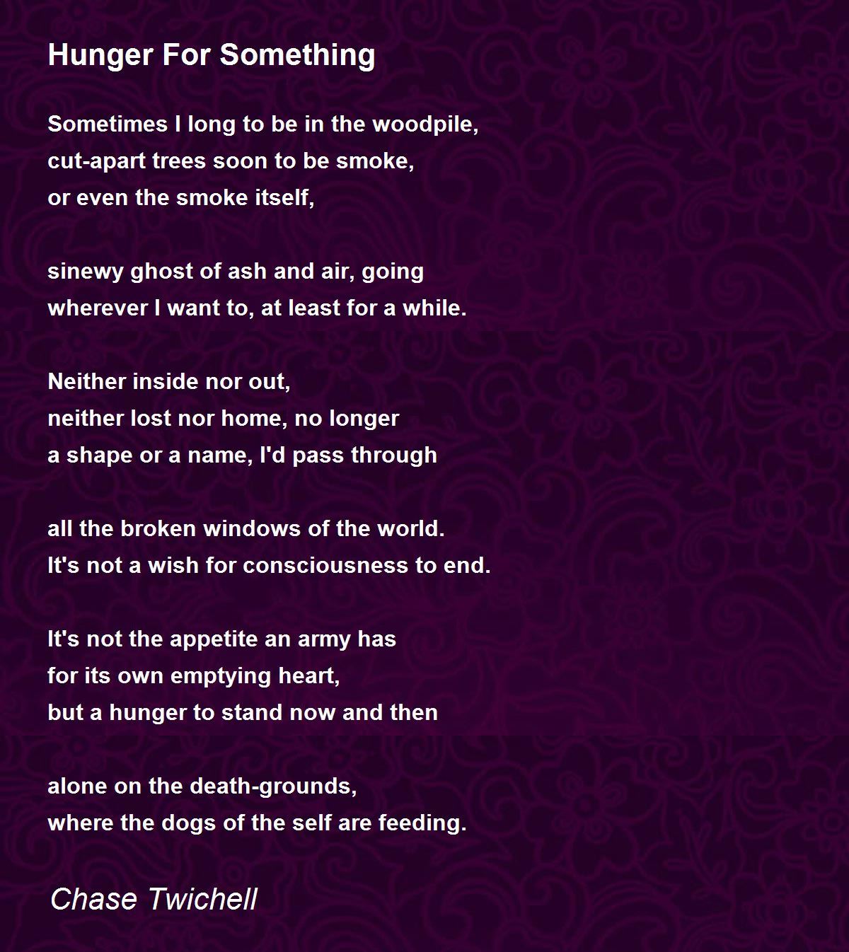 Hunger For Love Quotes