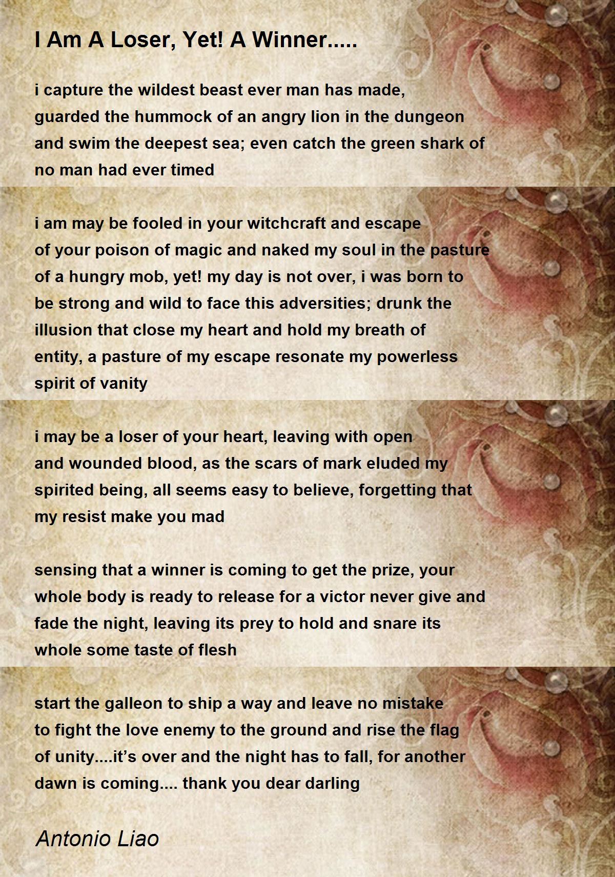 Loser Poems Quotes