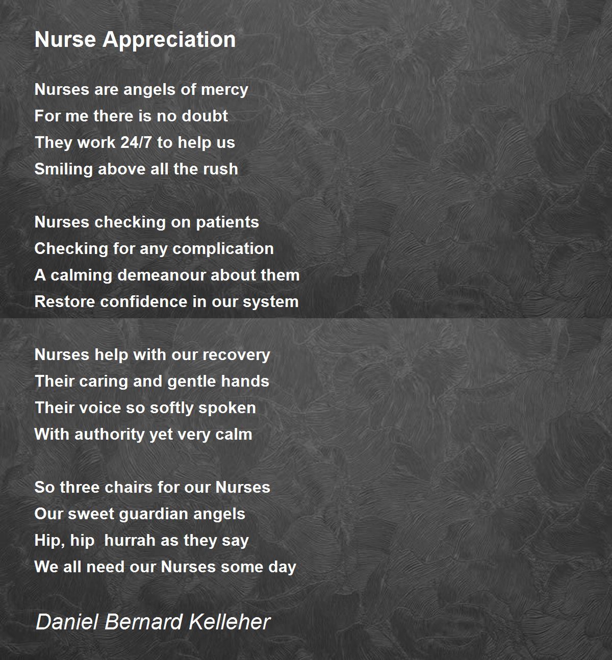 A Poem For A Nurse at John Ogburn blog