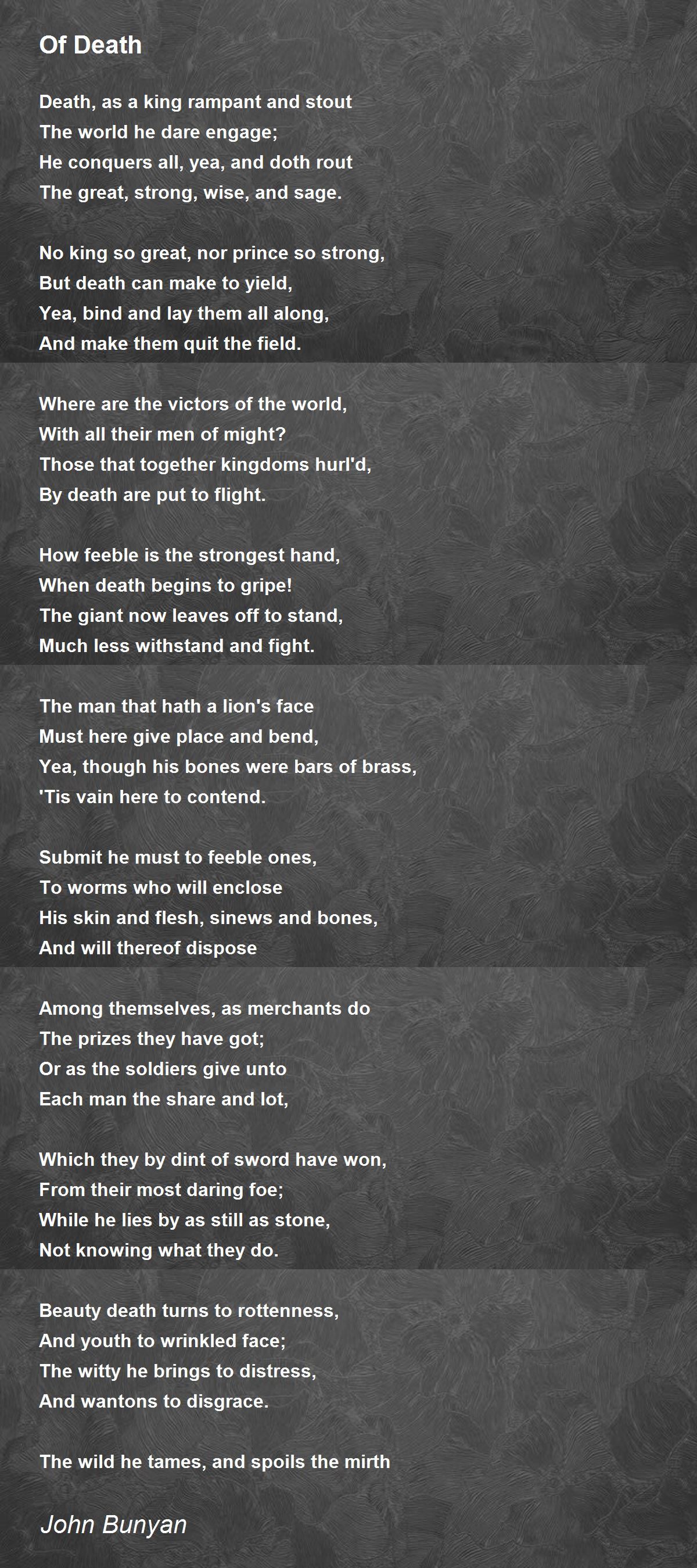 Poems About Death Which