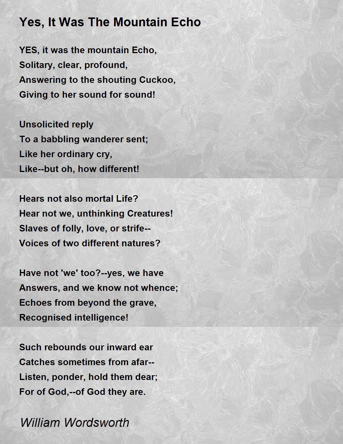 William Wordsworth Death Quotes