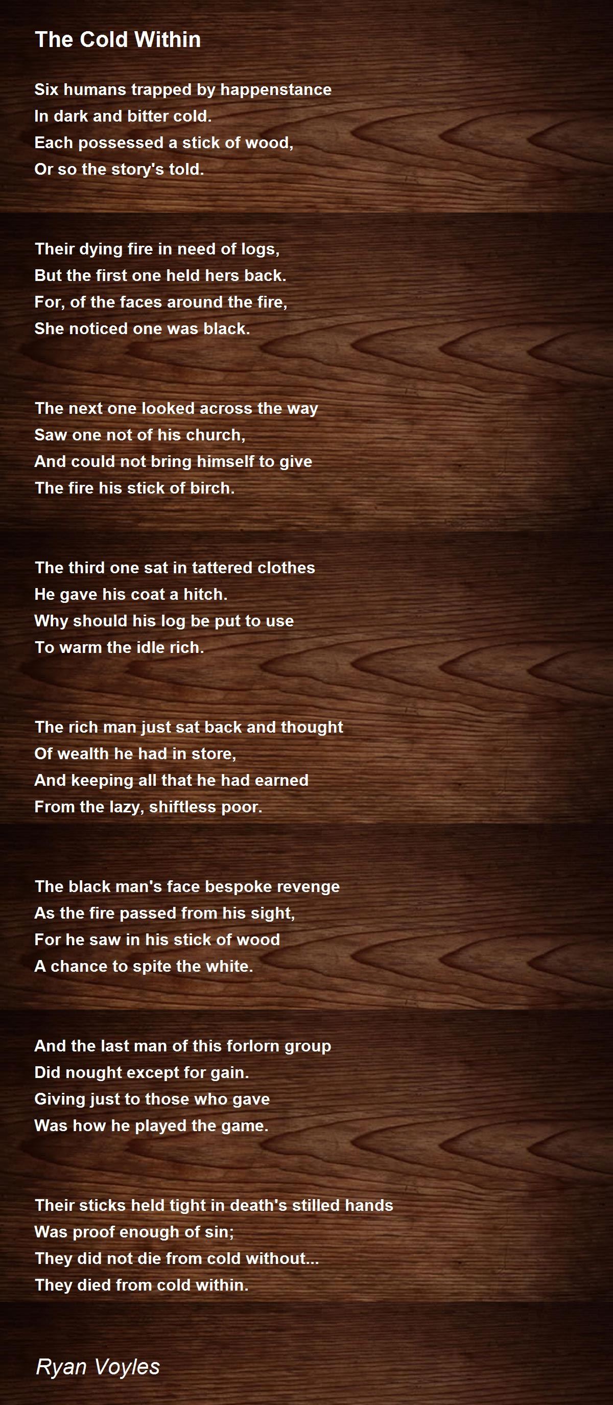 Cold Within Poem Summary _ The Cold Within Summary & Analysis – GXSSB