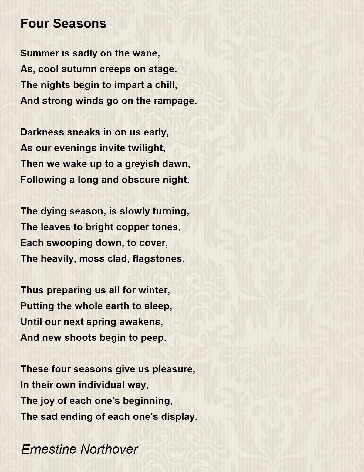 The Four Seasons Poem