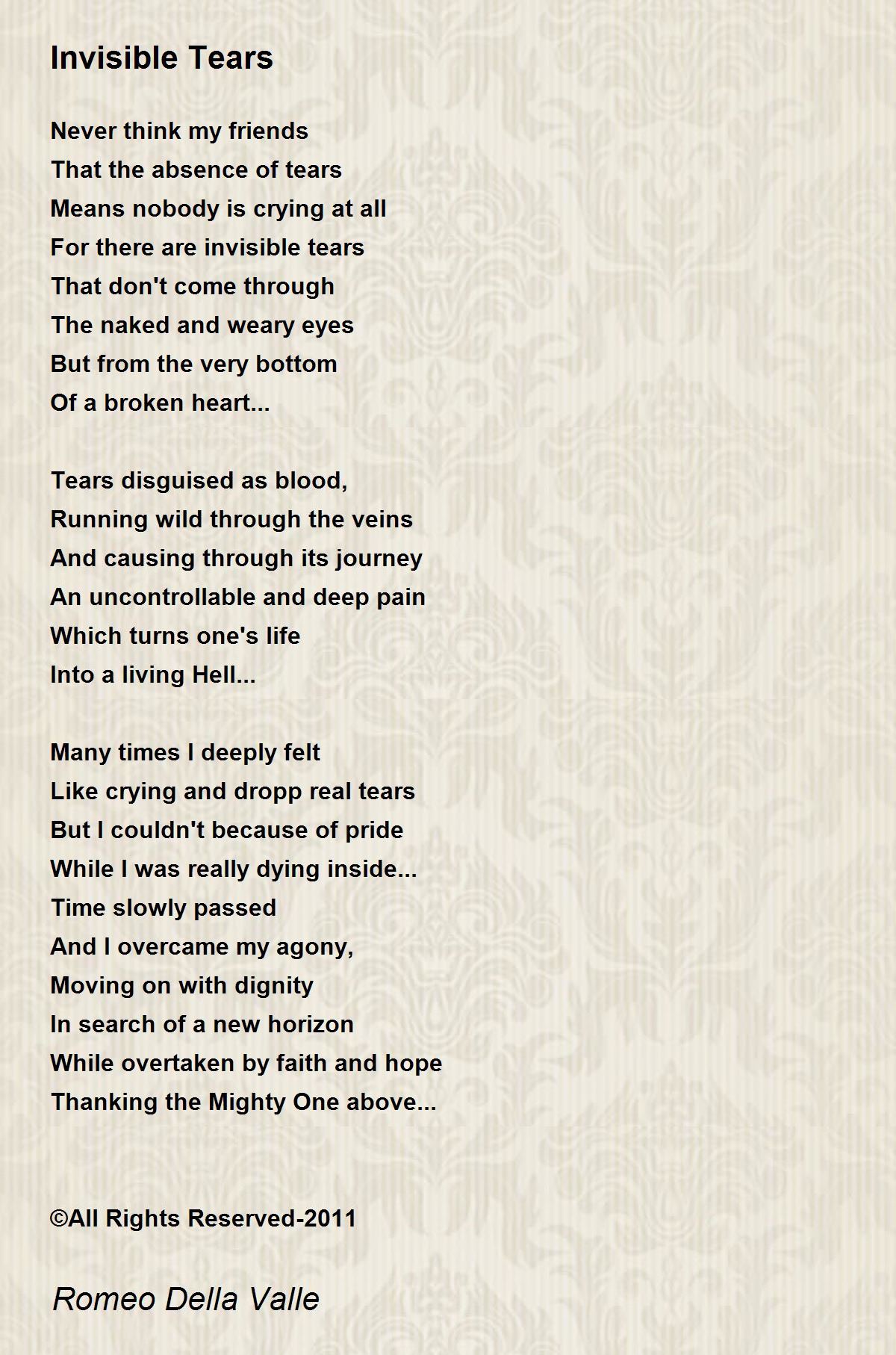 Invisible Tears Quotes