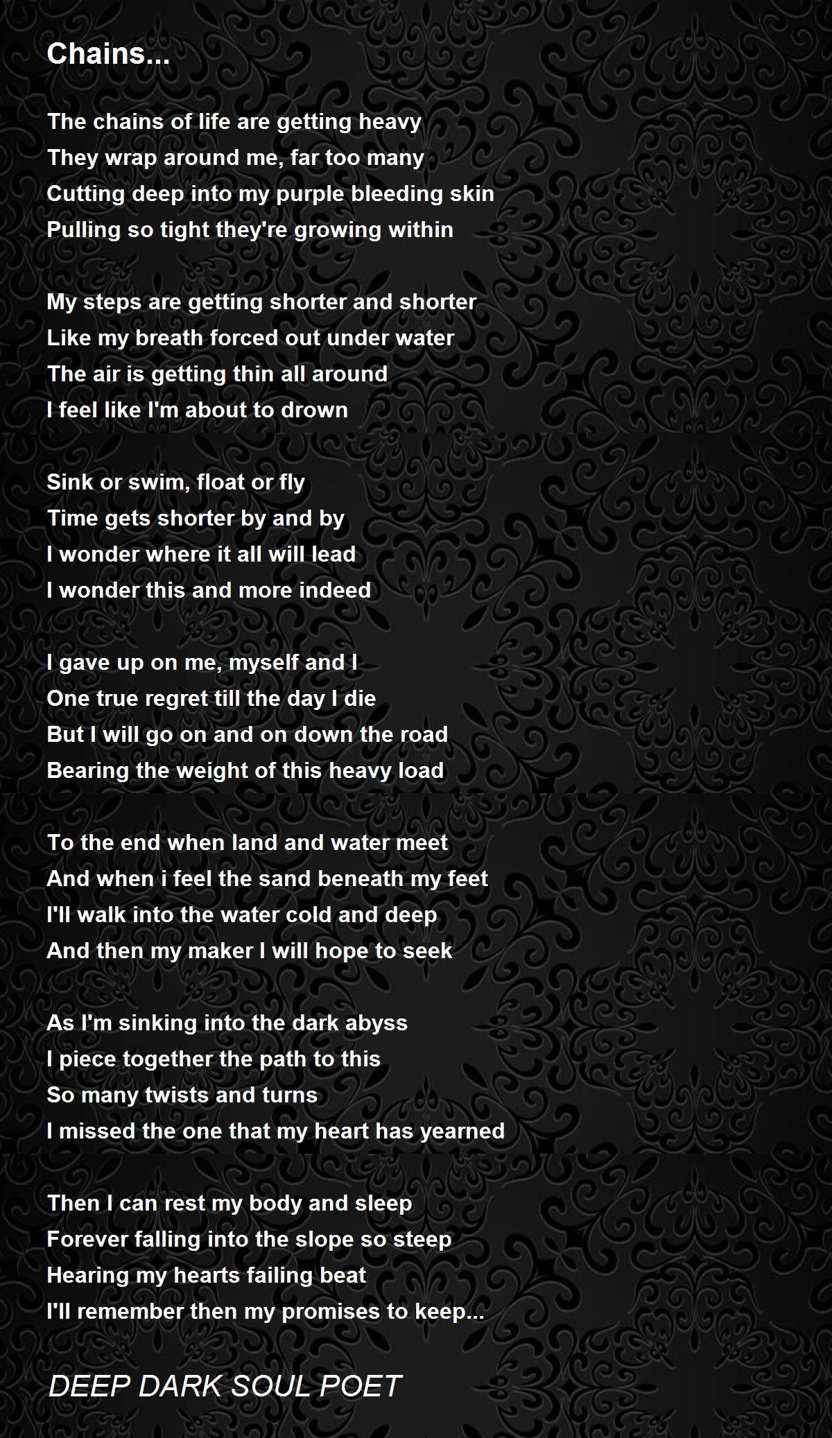 Chain Poem Examples at Pamela Beeler blog