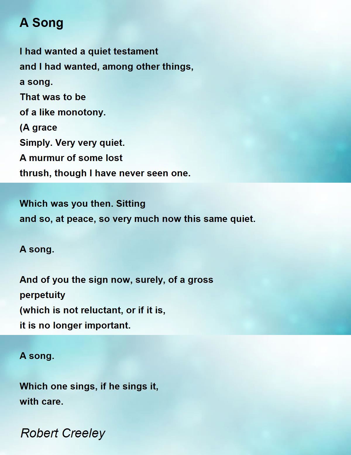 Poems for song lyrics - sparkgast