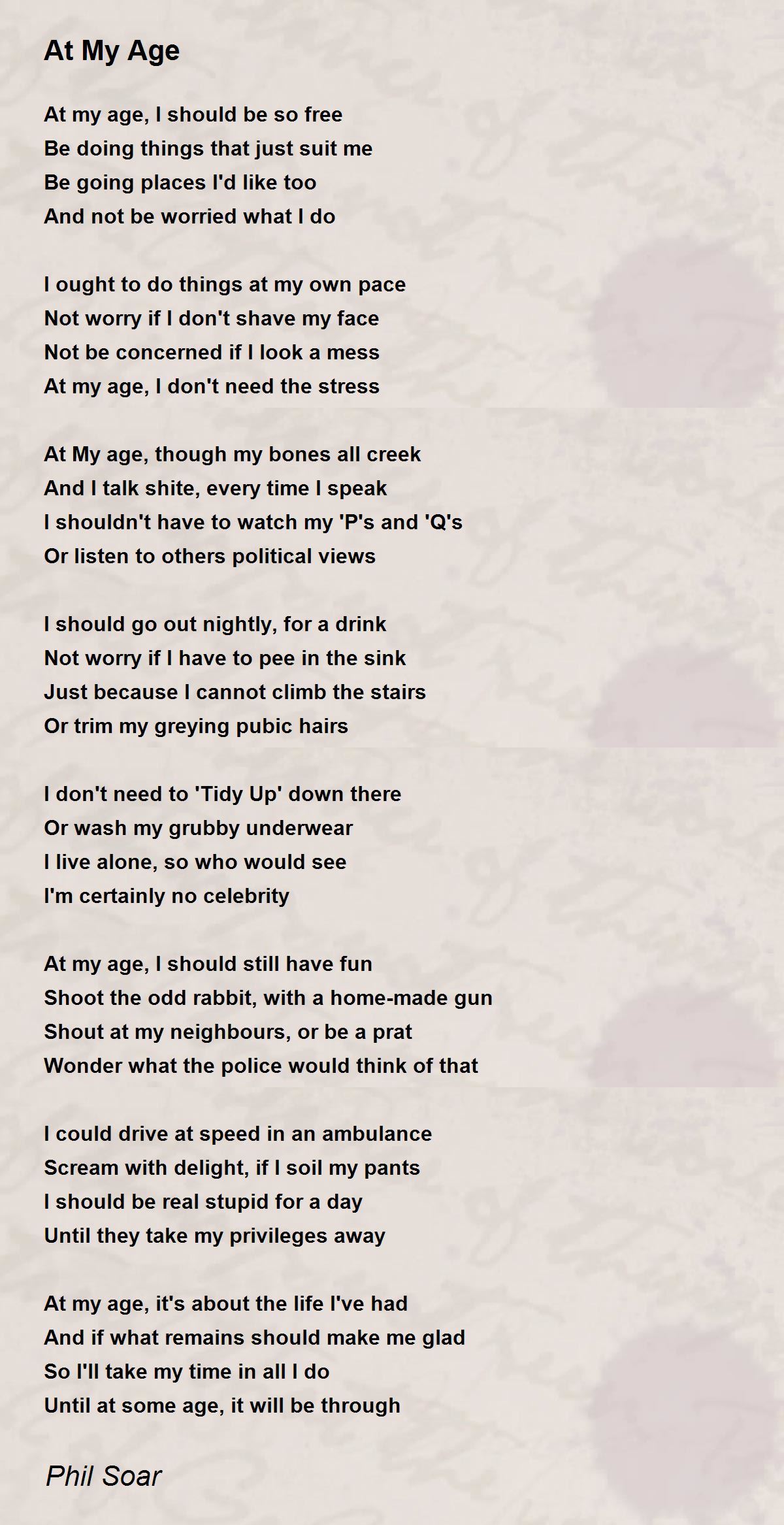 Poems About Aging Beautifully