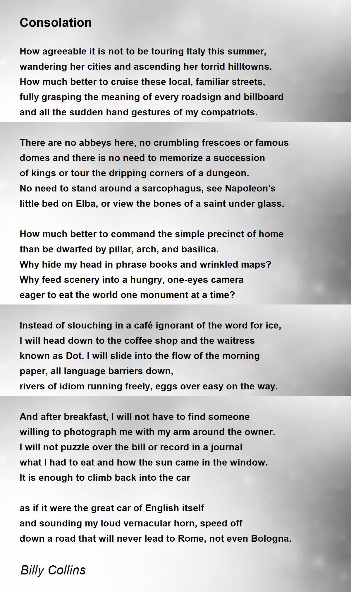 Introduction To Poetry Poem By Billy Collins Poem Hunter