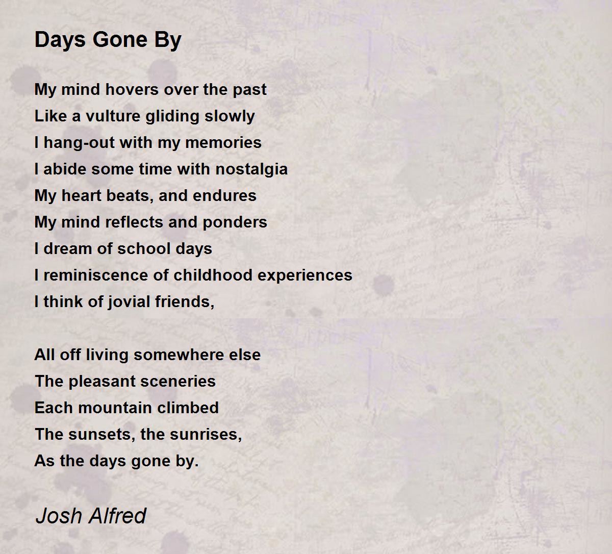 Quotes About Days Gone By