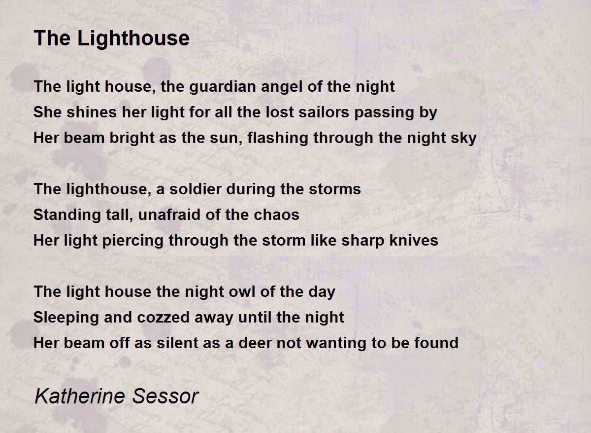 Sunset Lighthouse Poems