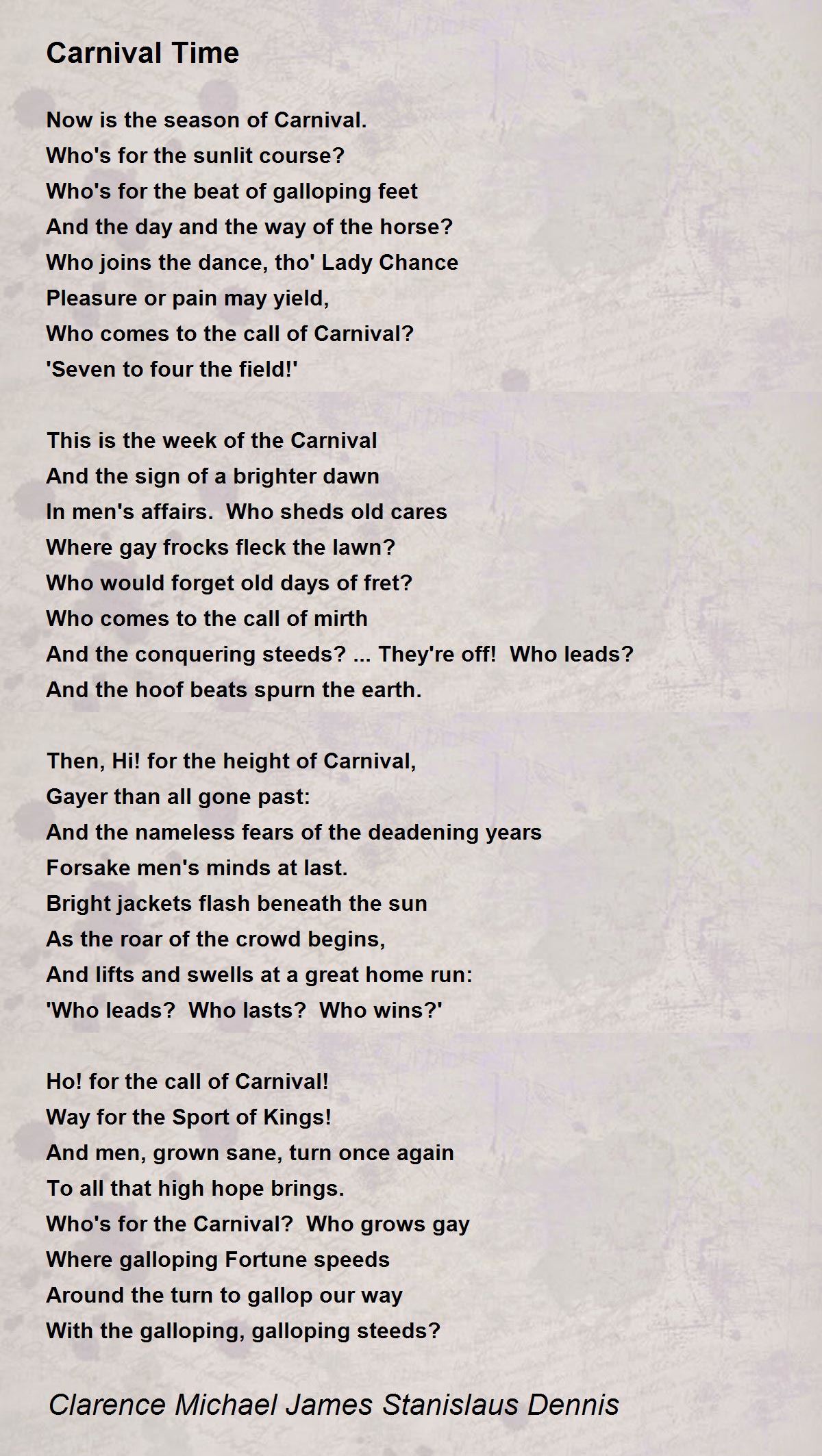 Carnival Poems Quotes
