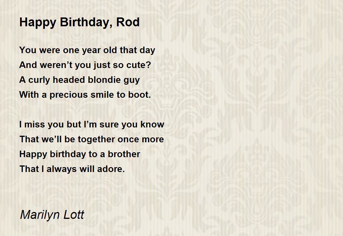 Happy Birthday Rod Memes