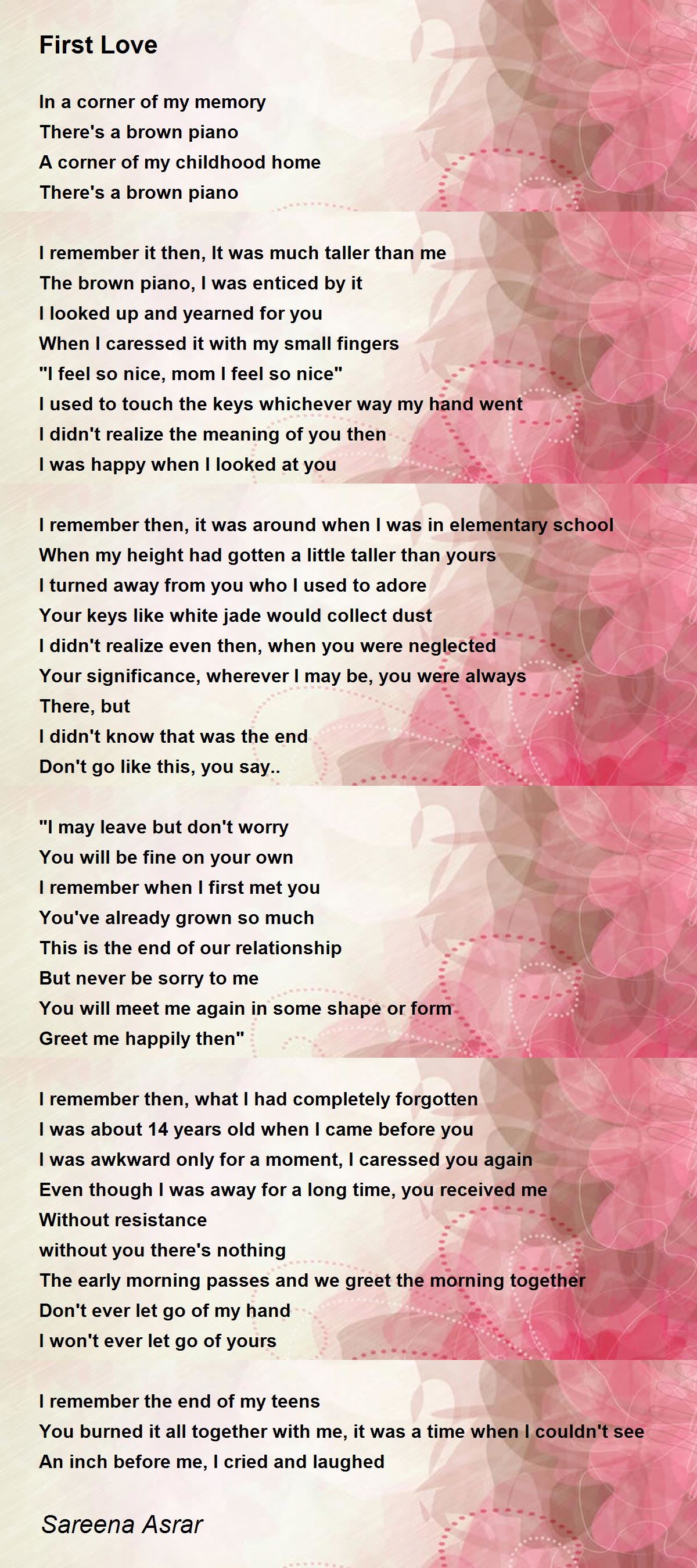 Poems About Love First