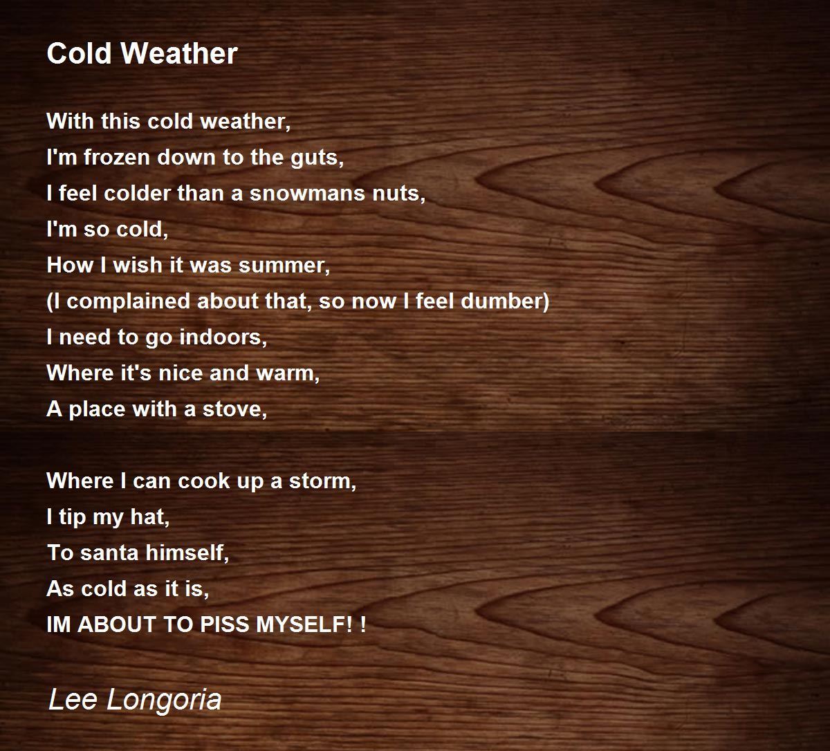 Cold And Flu Poems