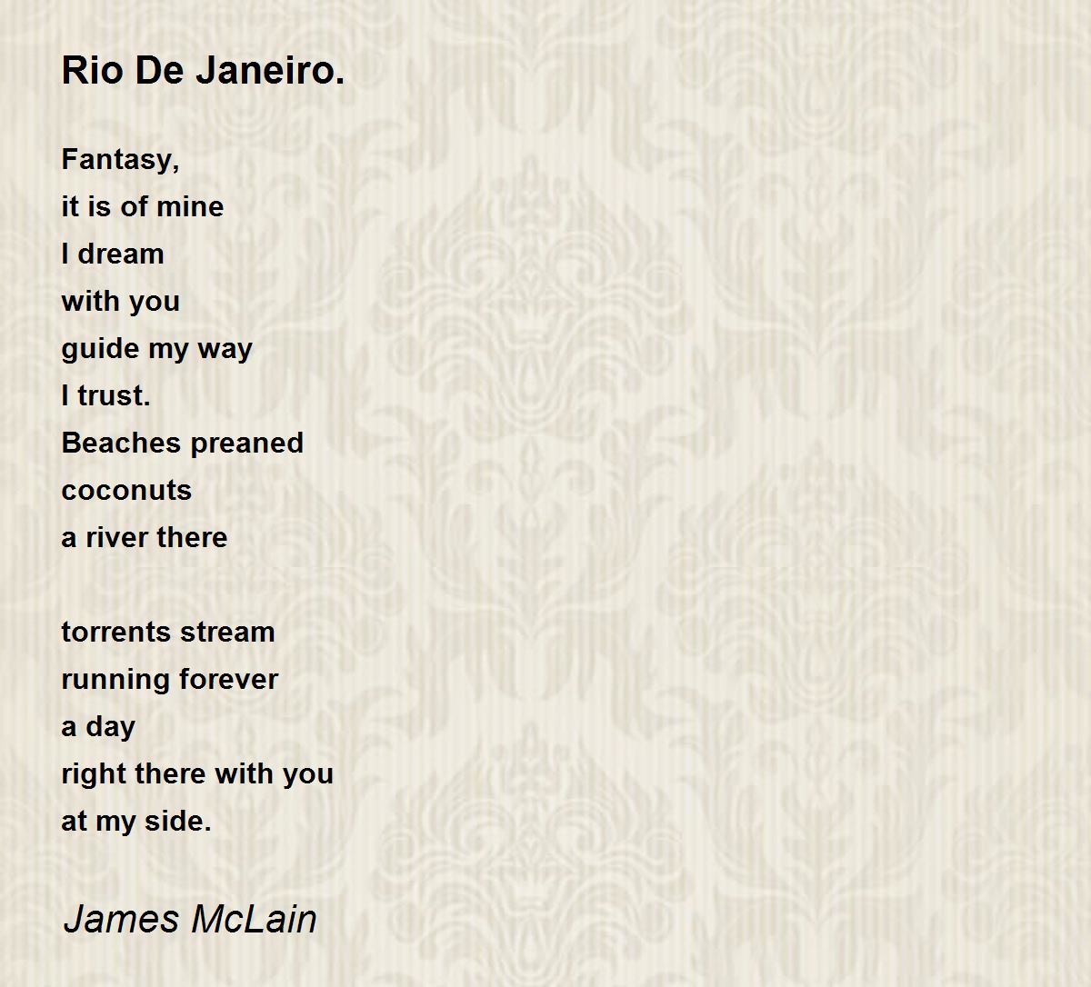 Poemas Sobre Rio De Janeiro - REVOEDUCA