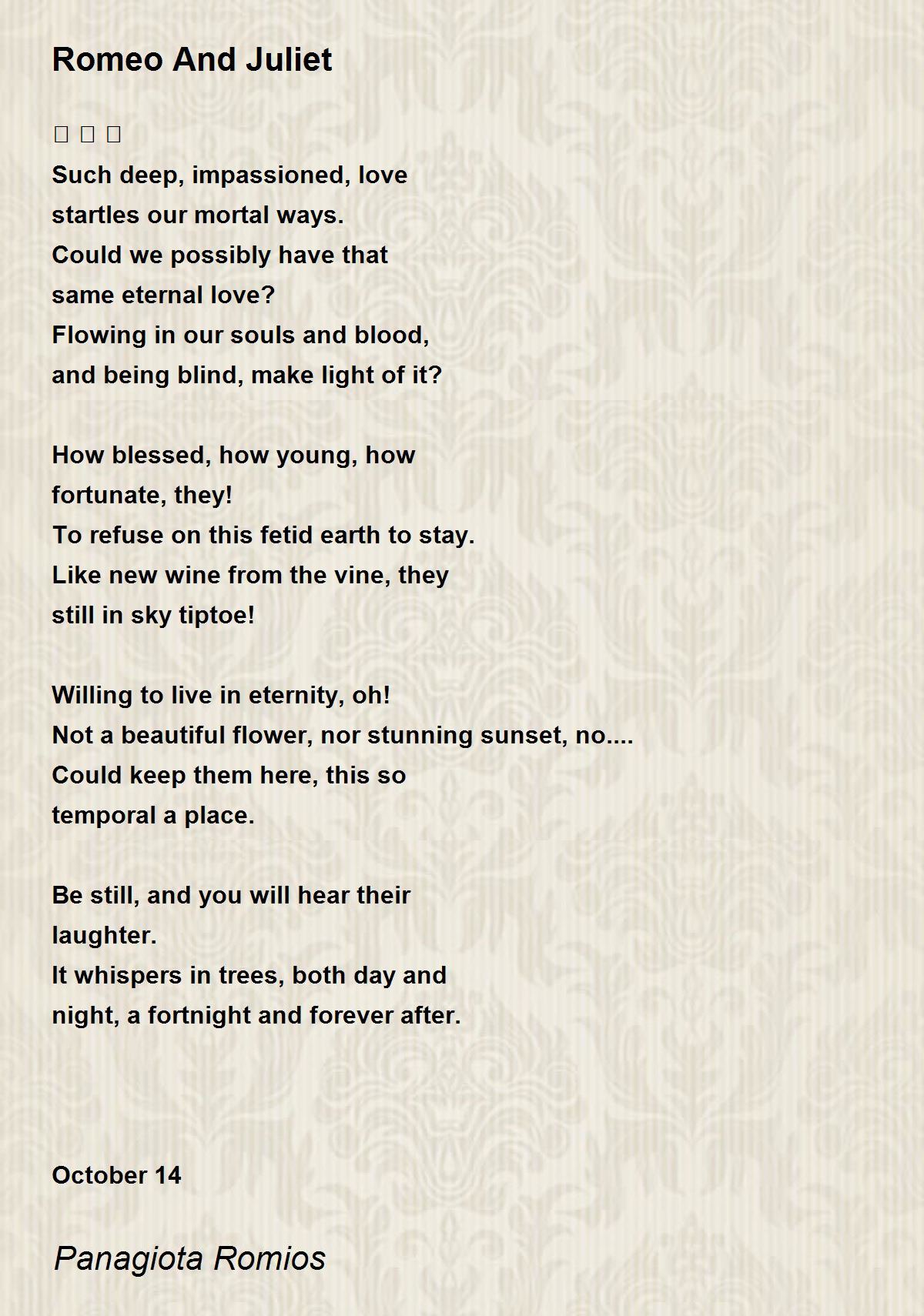 William Shakespeare's Romeo And Juliet William Shakespeare's Romeo ...