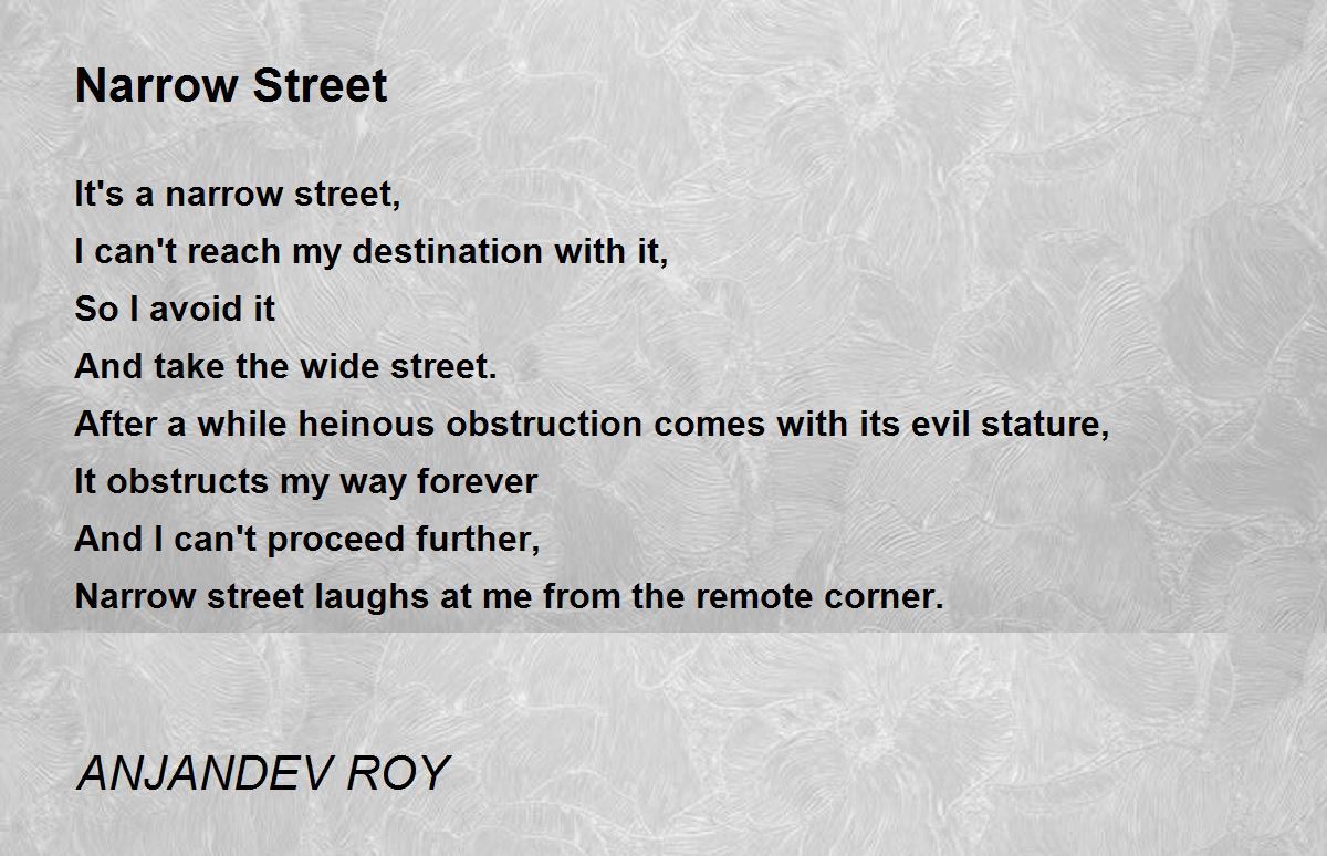 Narrow Streets Quotes