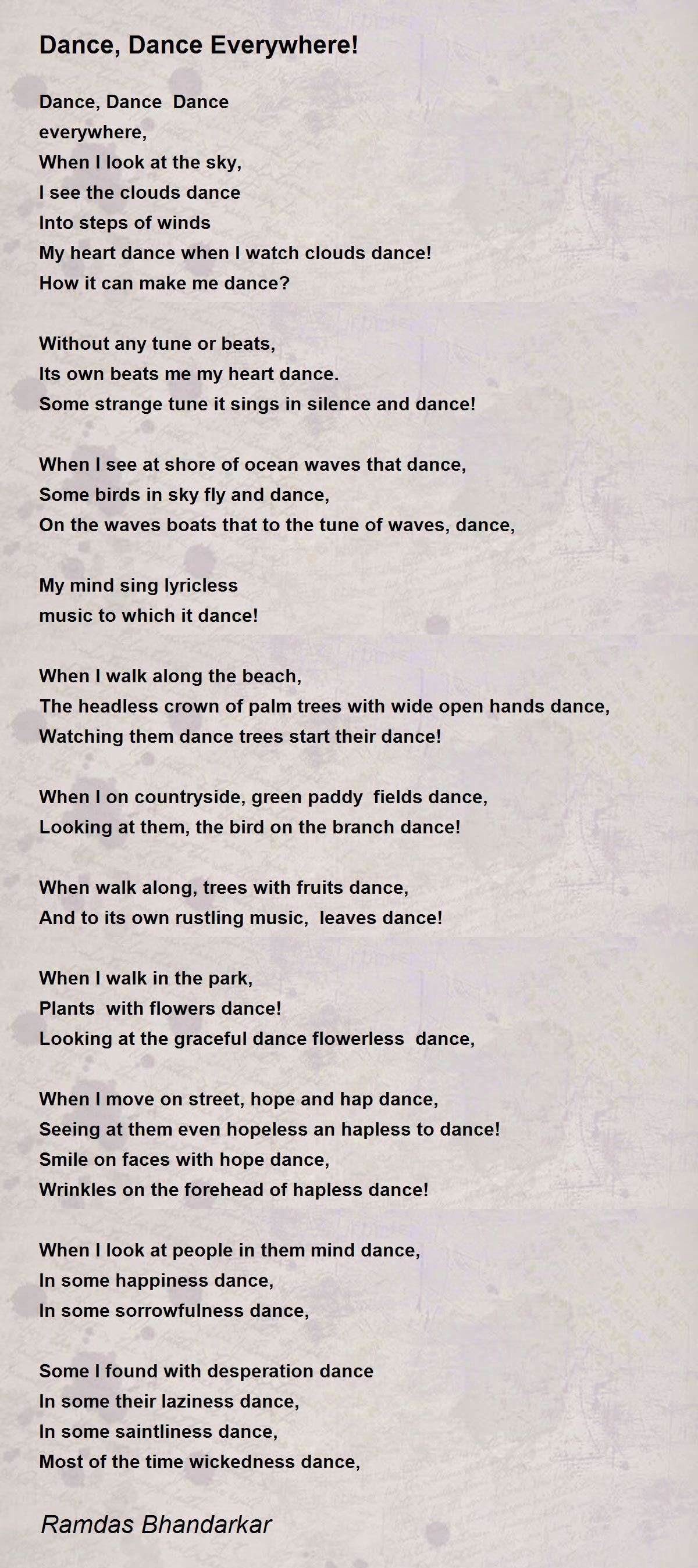 Dancer Poems