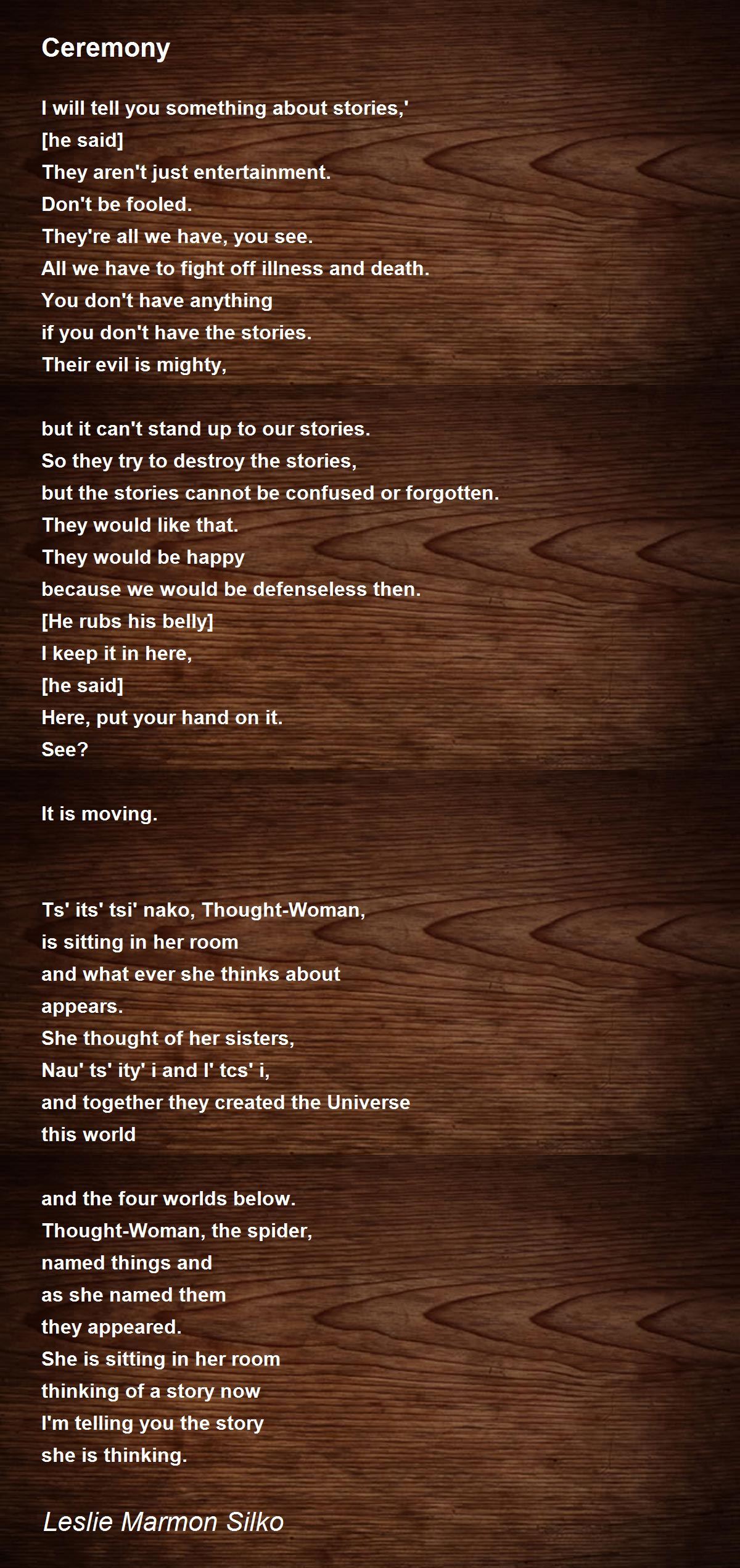 Silko Ceremony Important Quotes