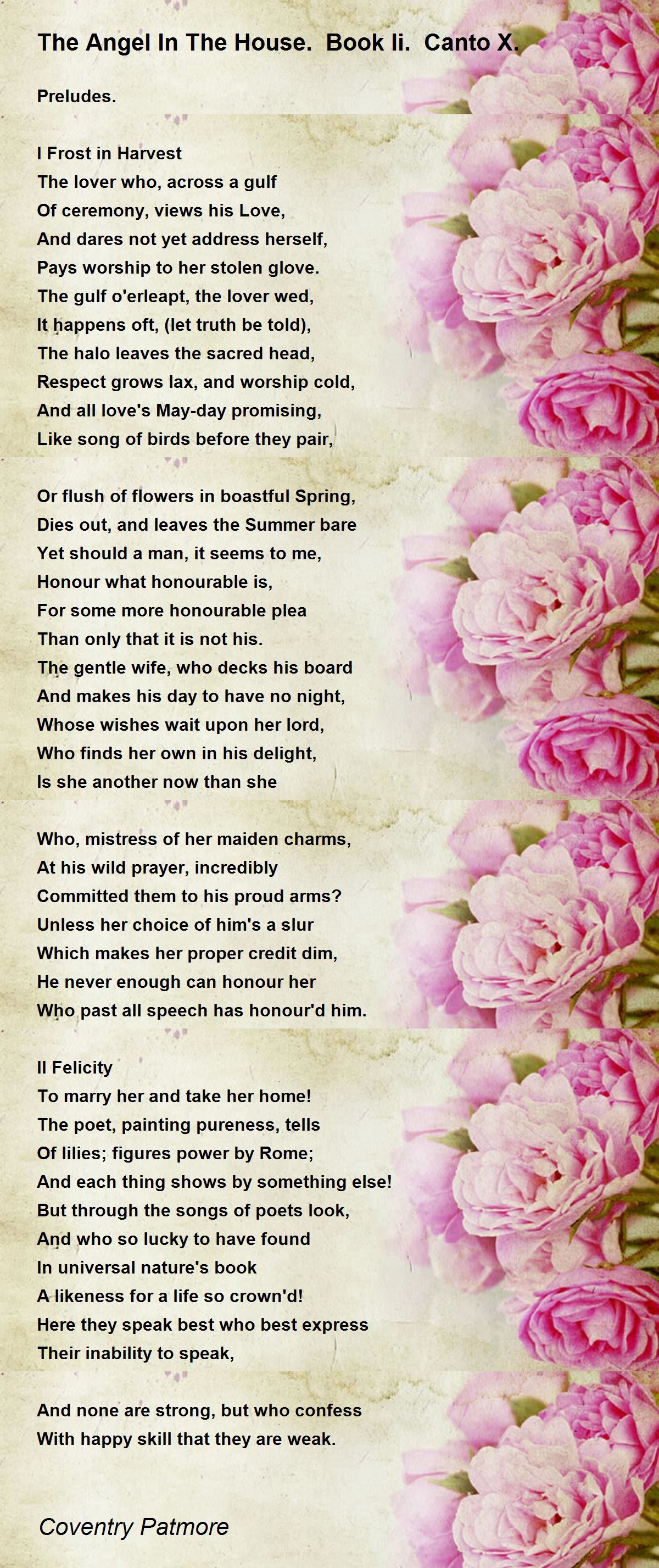 The Angel In The House. Book Ii. Canto X. - The Angel In The House ...