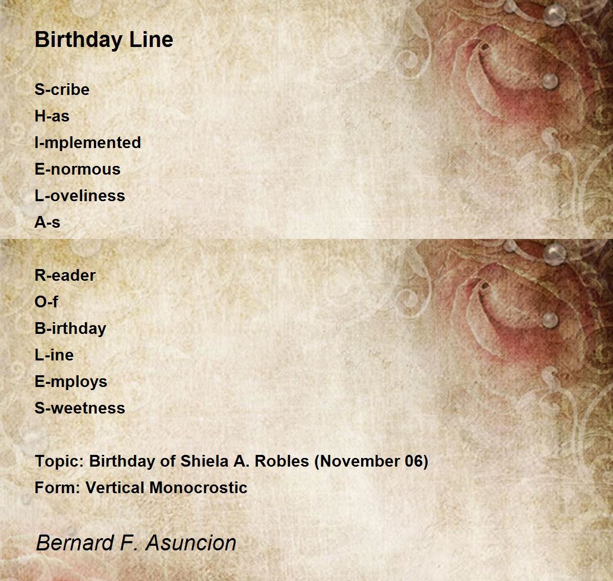 Birthday Line Quotes