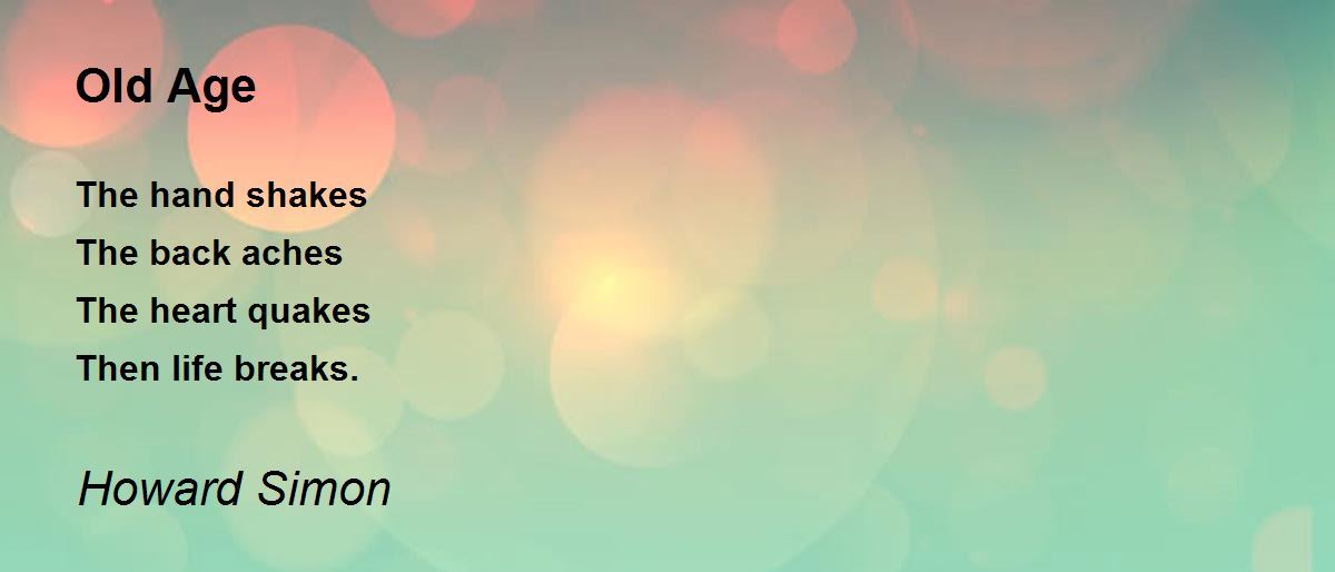 Poems About Aging Beautifully