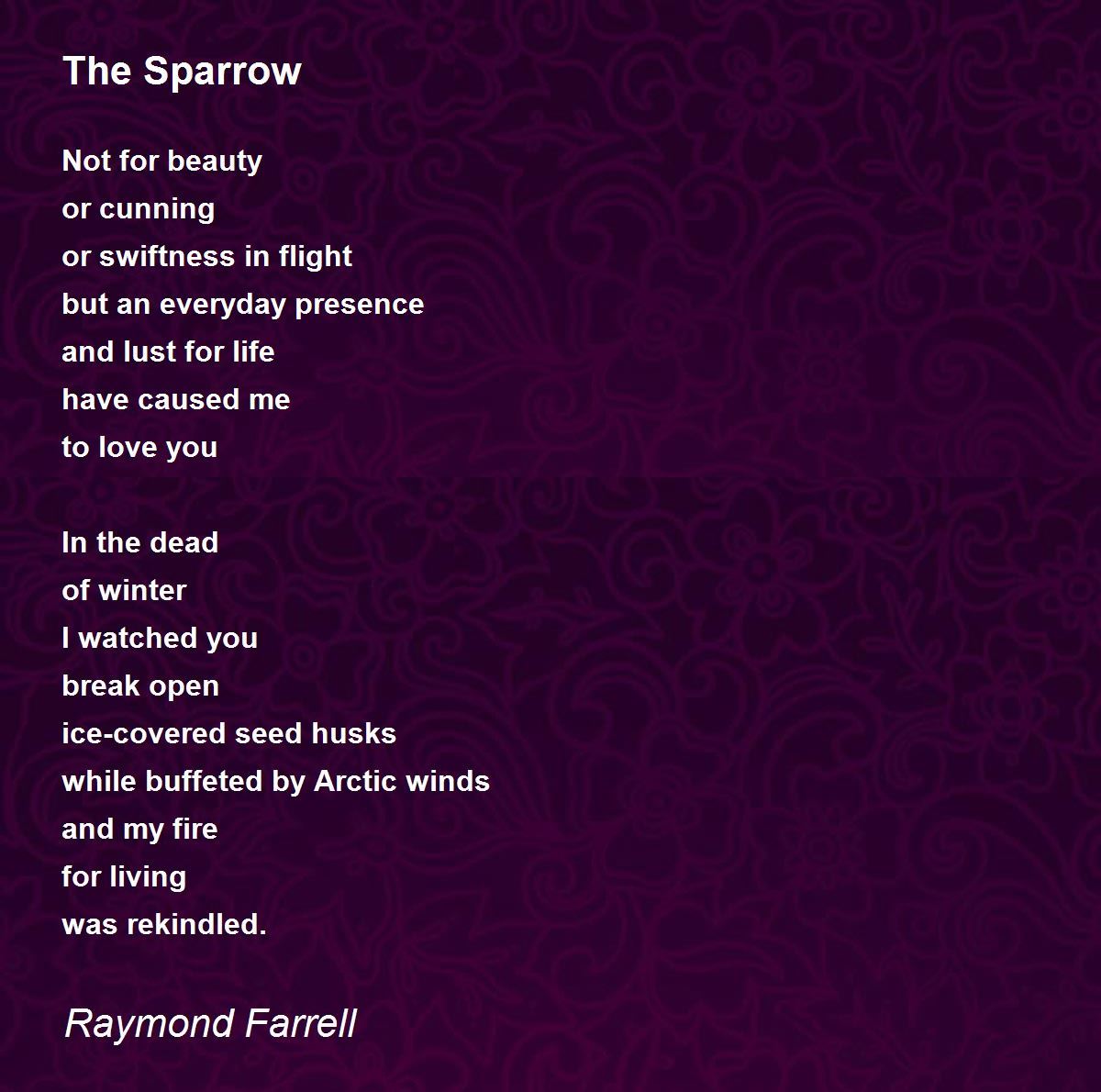 The Sparrow Poem Meaning : His Eye Is on the Sparrow Story and Lyrics ...