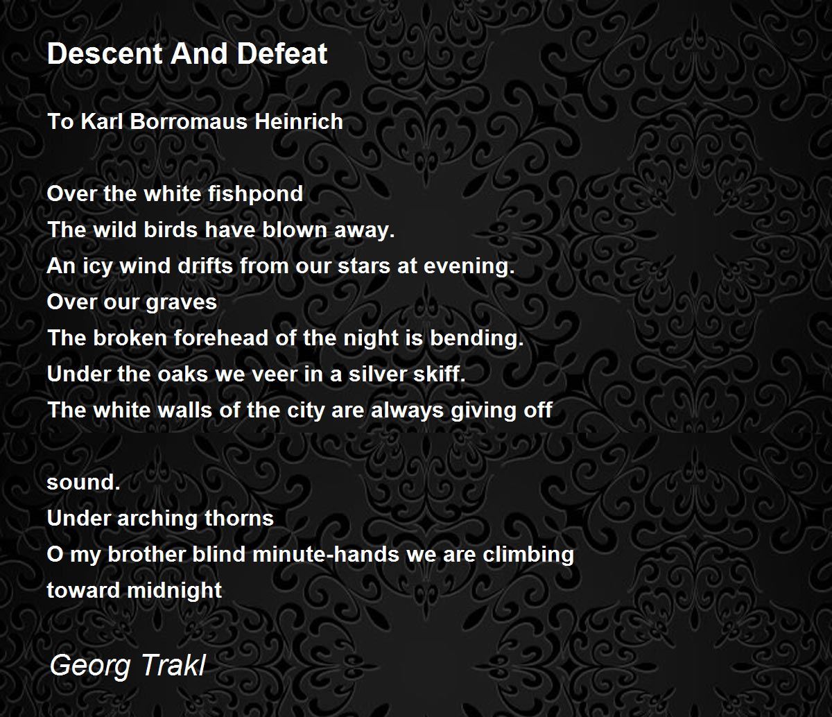 O Que Representa A Descida Da Esperança No Poema - EDUCA