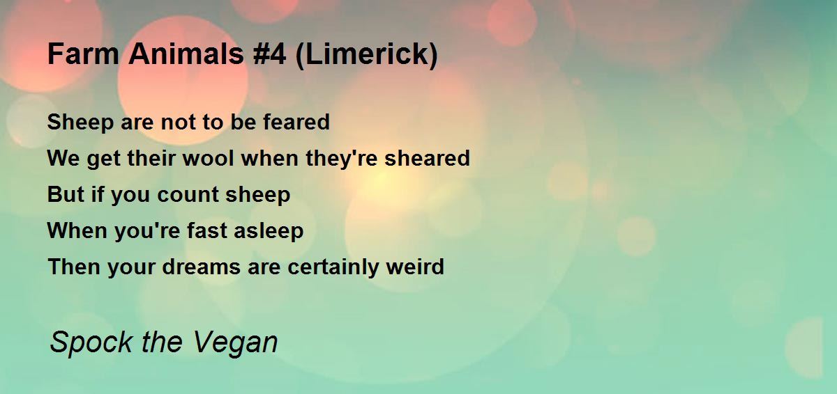 Funny Limerick Poems About Animals At Donald Bryan Blog