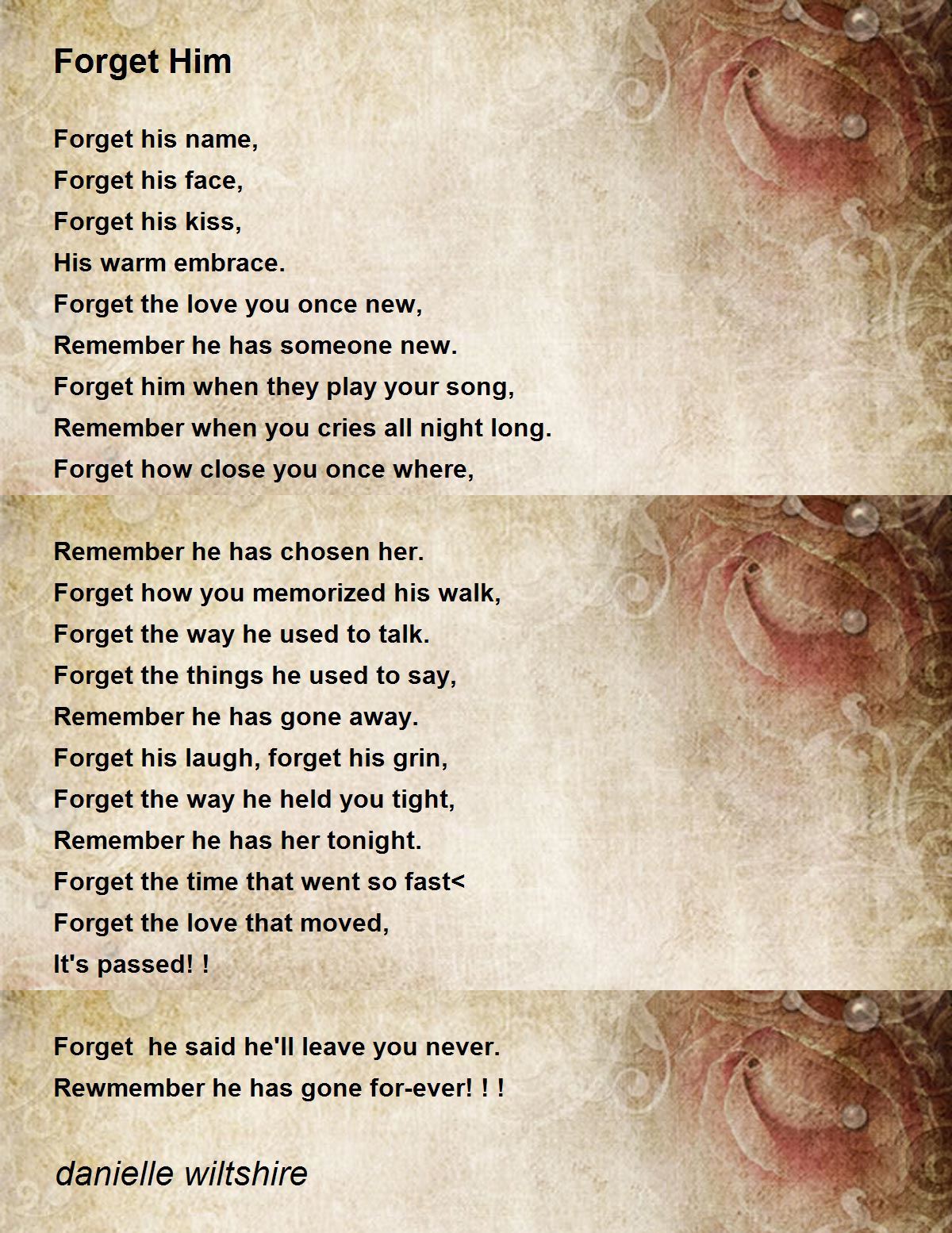 Forget About Him Quotes