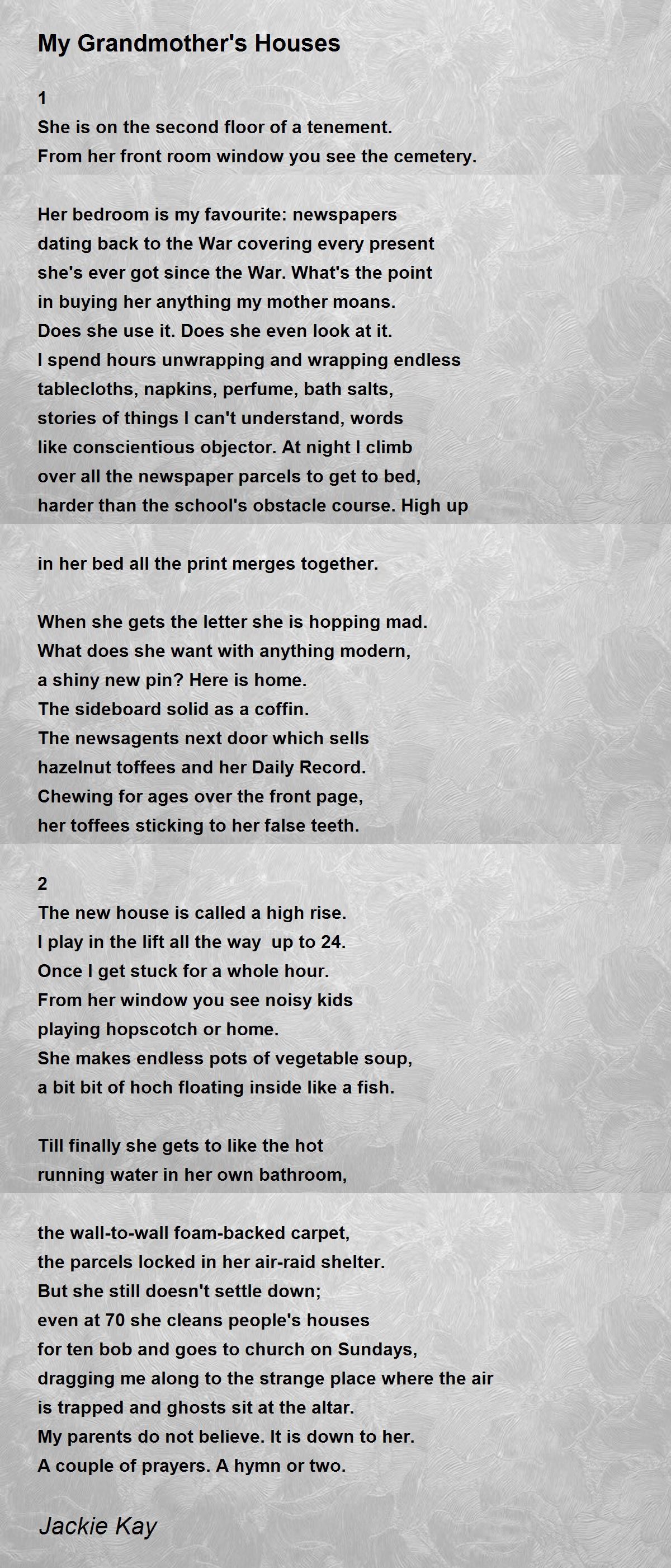 Grandma's House Poem at Richard Avitia blog