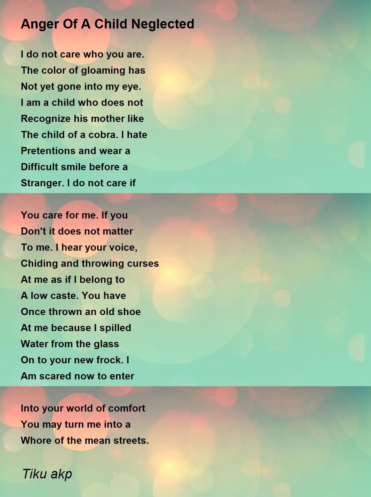 Neglected Child Quotes