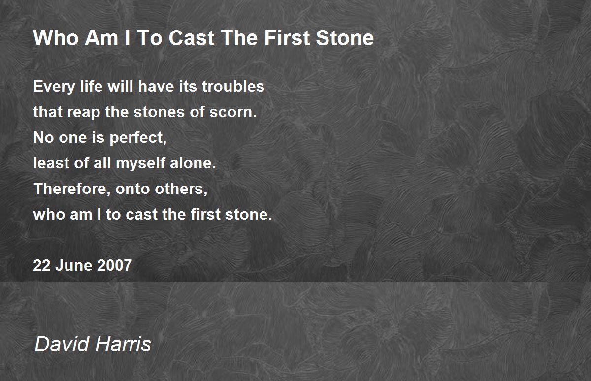 Song Lyrics Cast The First Stone at Robin Alexander blog