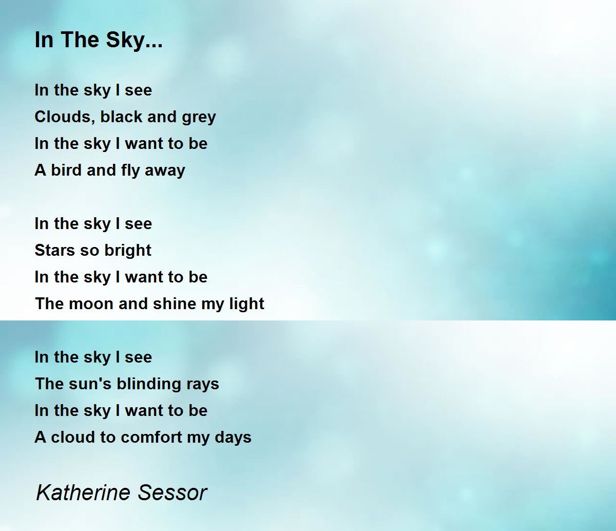 Orange Sky Poem at Desmond Kelley blog