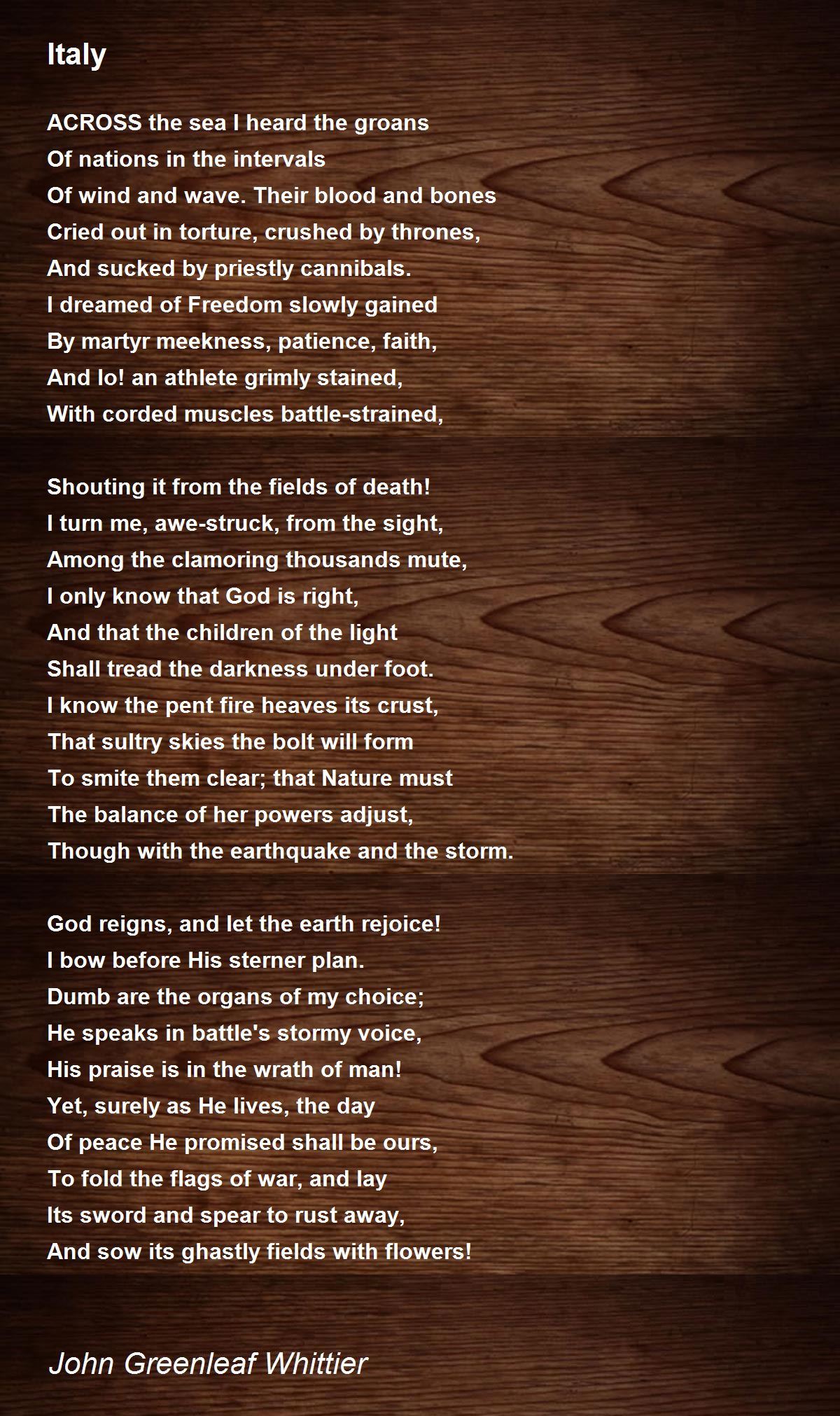 Italian Poems Quotes