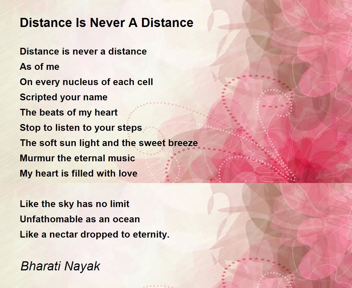 Distance Poem Quotes