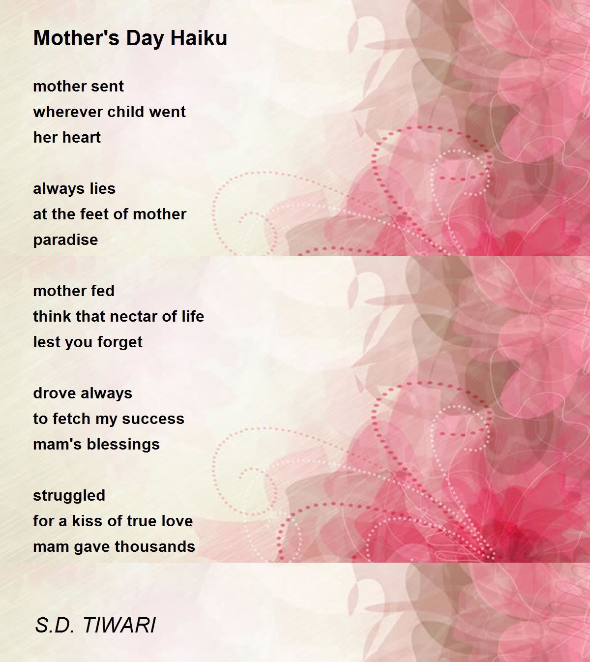 Mothers Day Haiku Poems