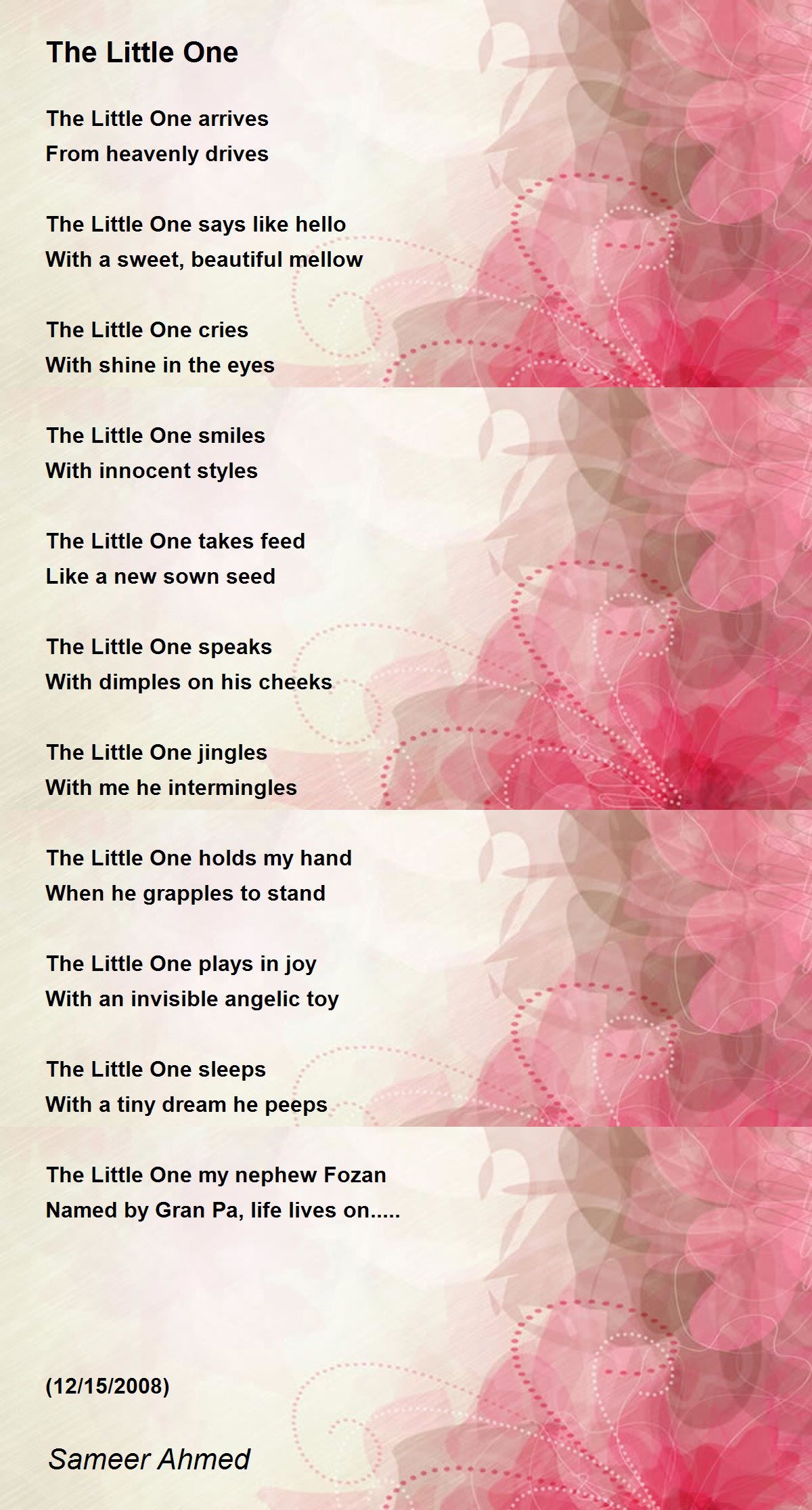 Welcome Little One Poem