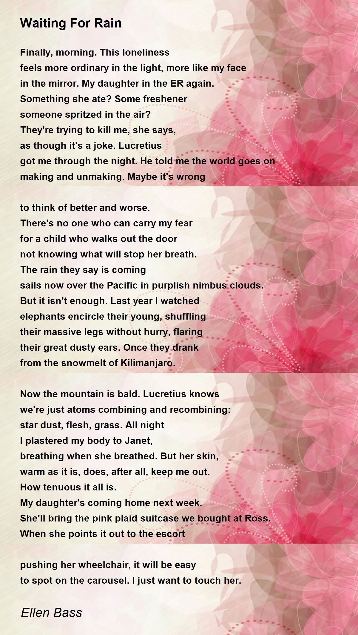 Rain On Wedding Day Poem