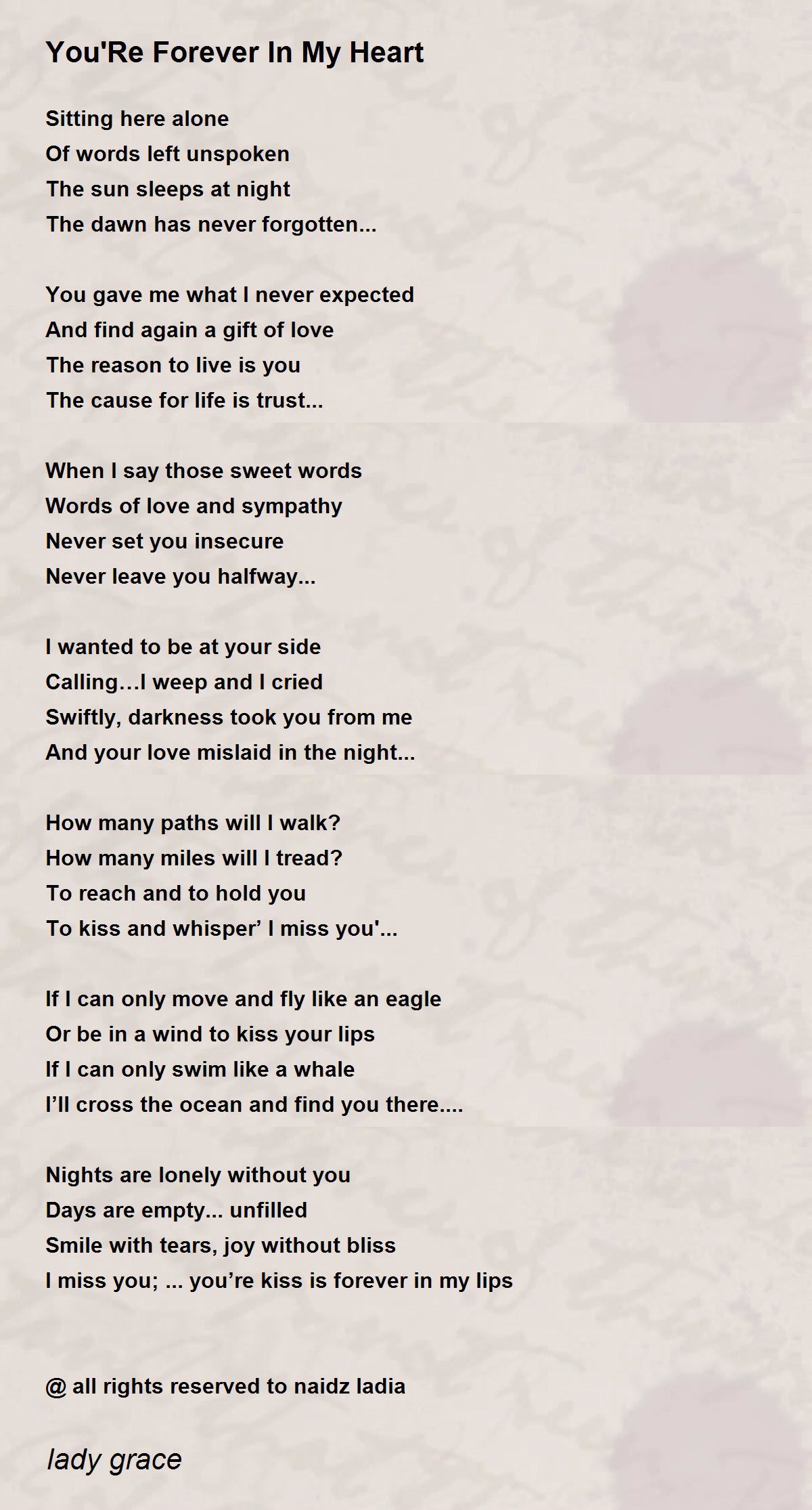 You Have My Heart Poem