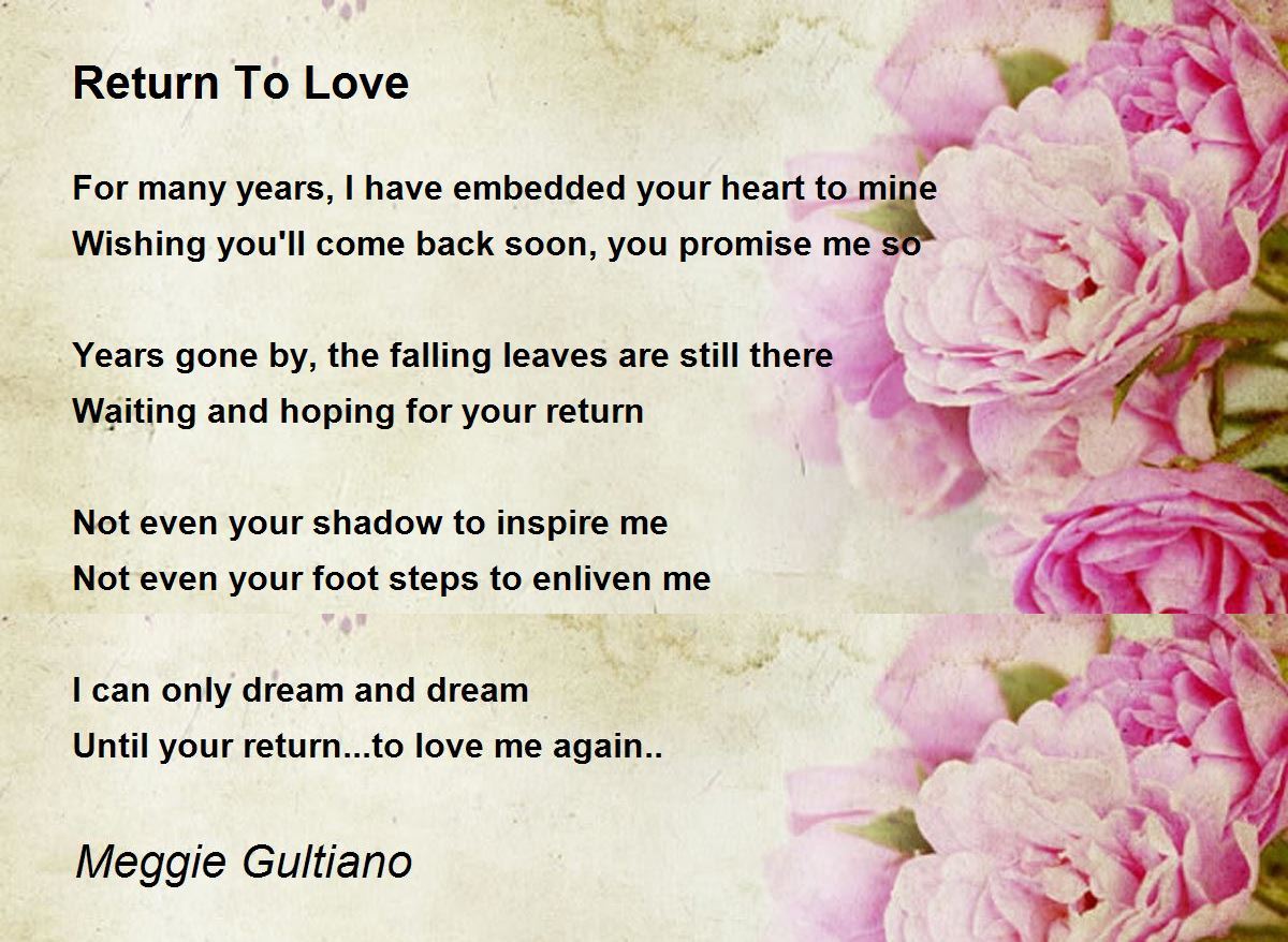 Return To Love Quotes