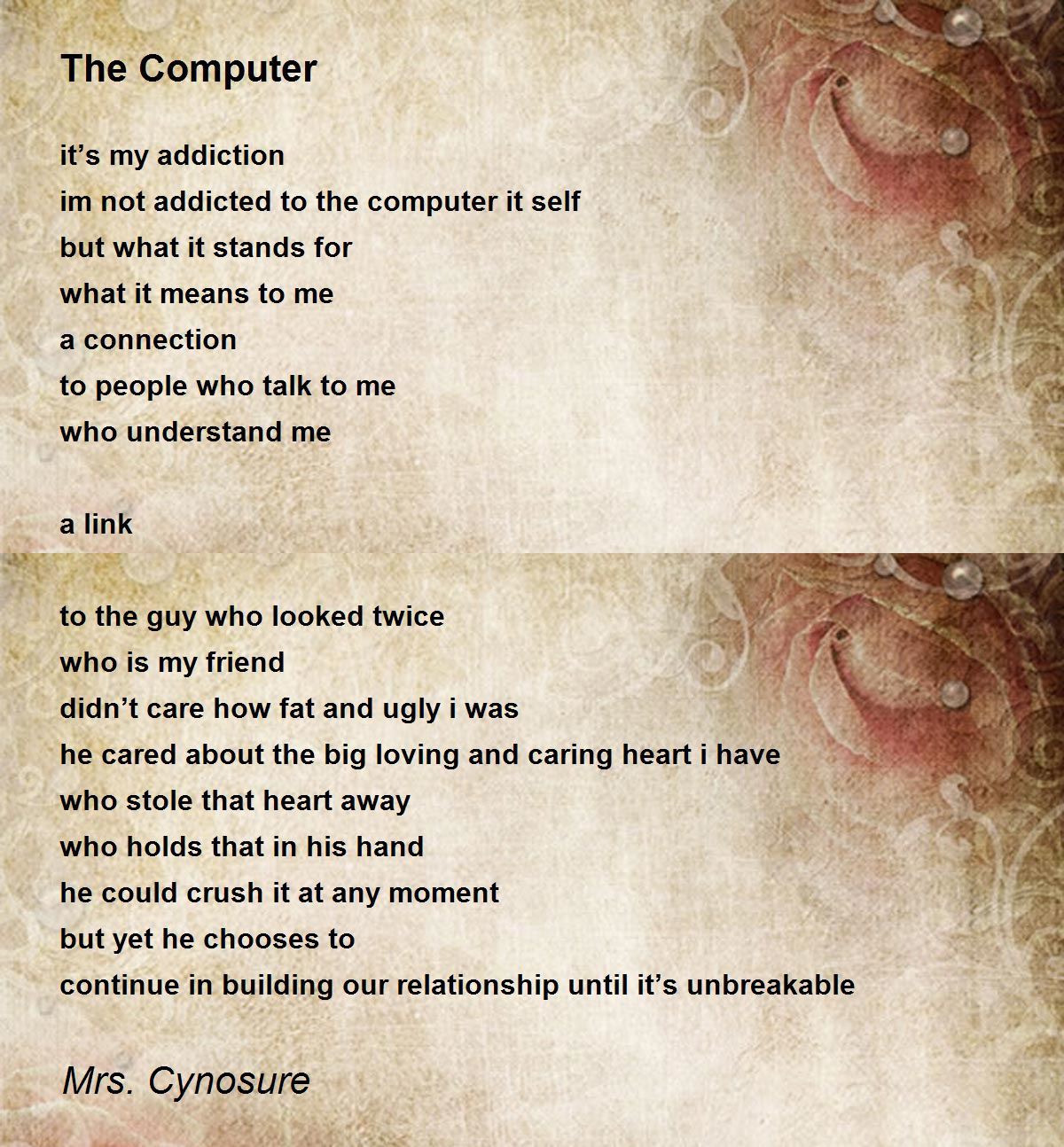 The Computer - The Computer Poem by Mrs. Cynosure